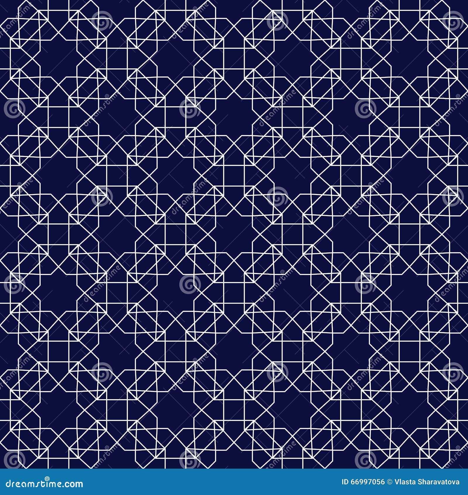 Ornamental Seamless Pattern in Islamic Style. Vector Abstract ...