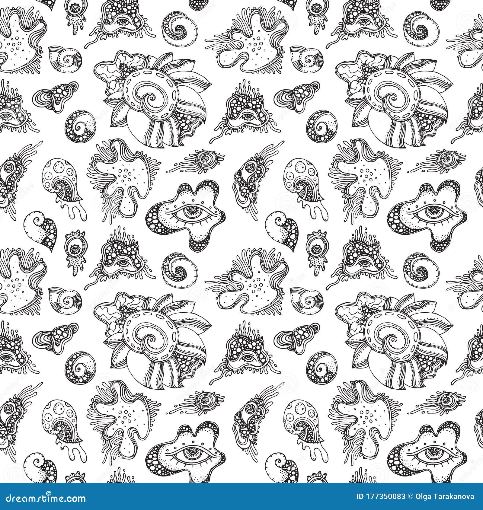 Abstract flora pattern stock vector. Illustration of nature - 177350083