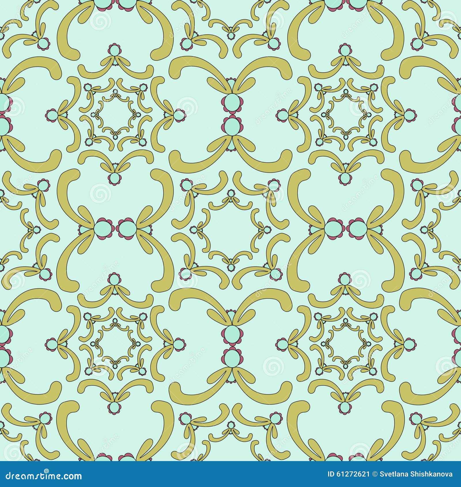 Ornamental Seamless Pattern. Vintage Template. Filigree Texture Stock ...