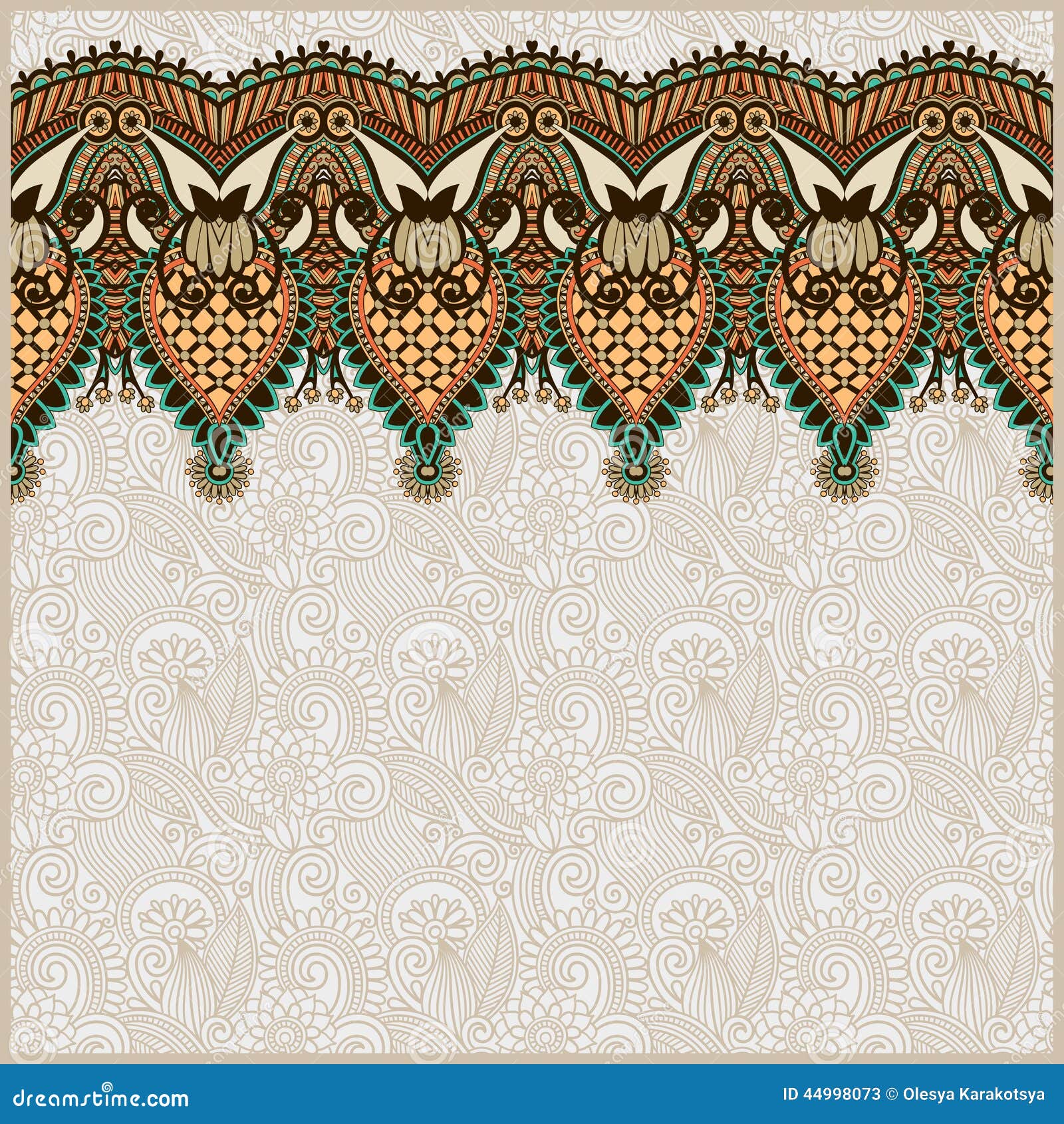 Ornamental Seamless Stripe, Decorative Element Stock Vector ...