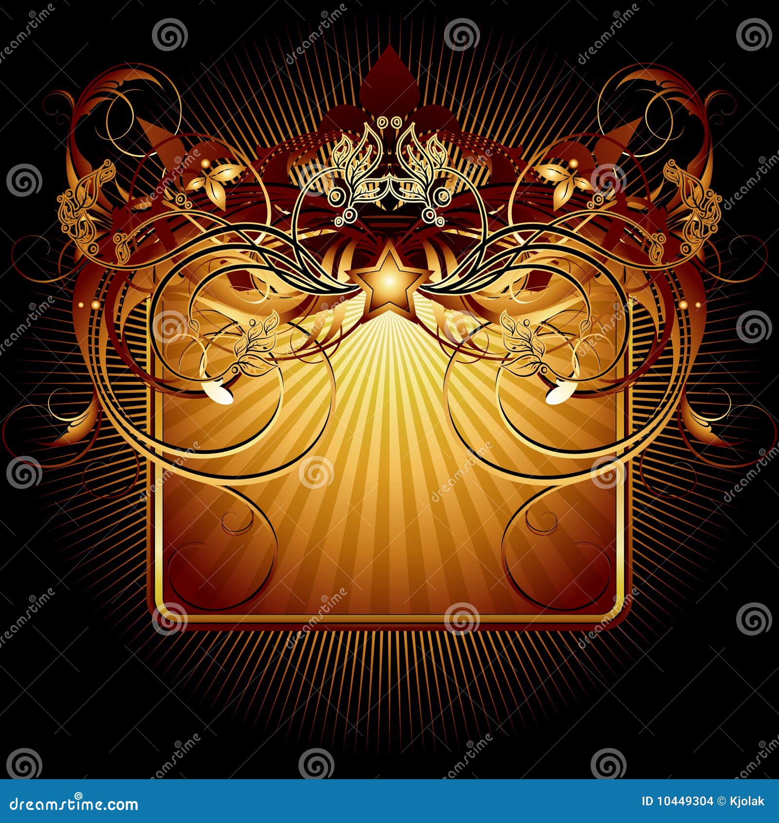 Ornamental shield stock vector. Illustration of symbol - 10449304