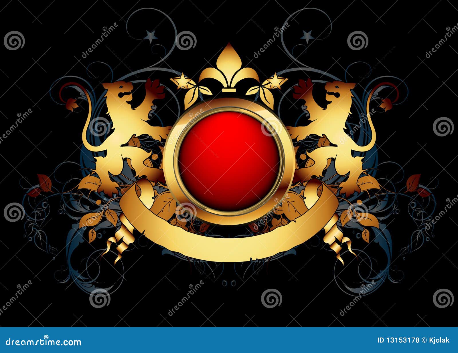 Ornamental shield stock vector. Illustration of shielding - 13153178