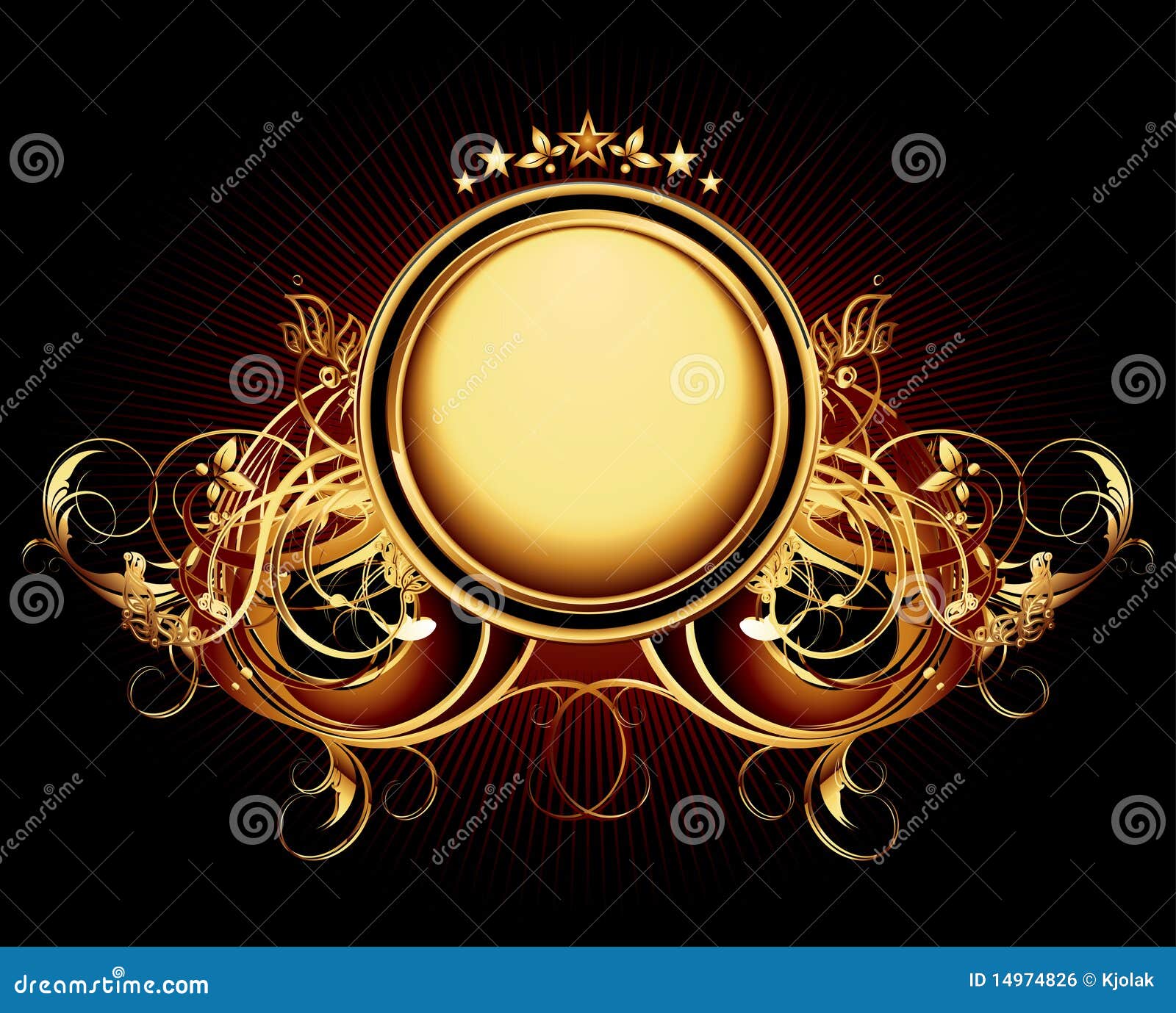 Ornamental shield stock vector. Illustration of heraldic - 14974826