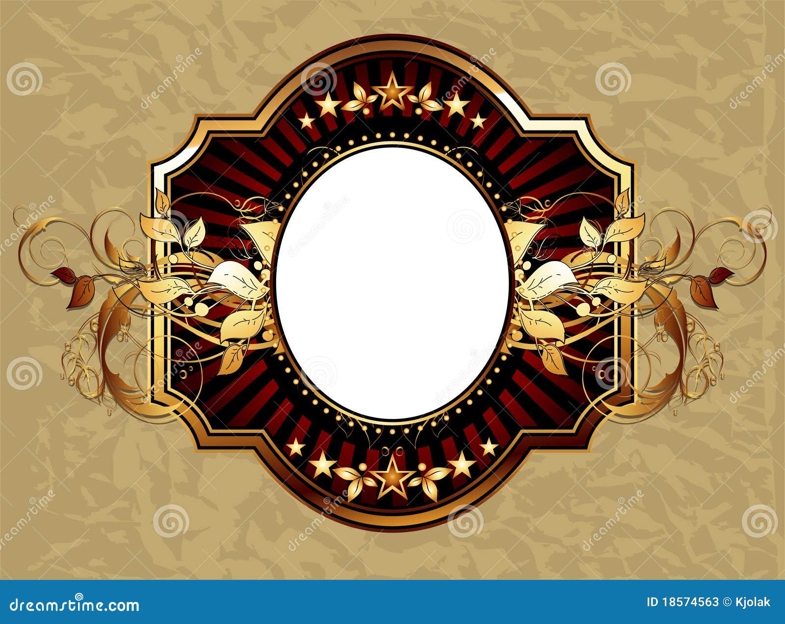 Ornamental shield stock vector. Illustration of sign - 18574563