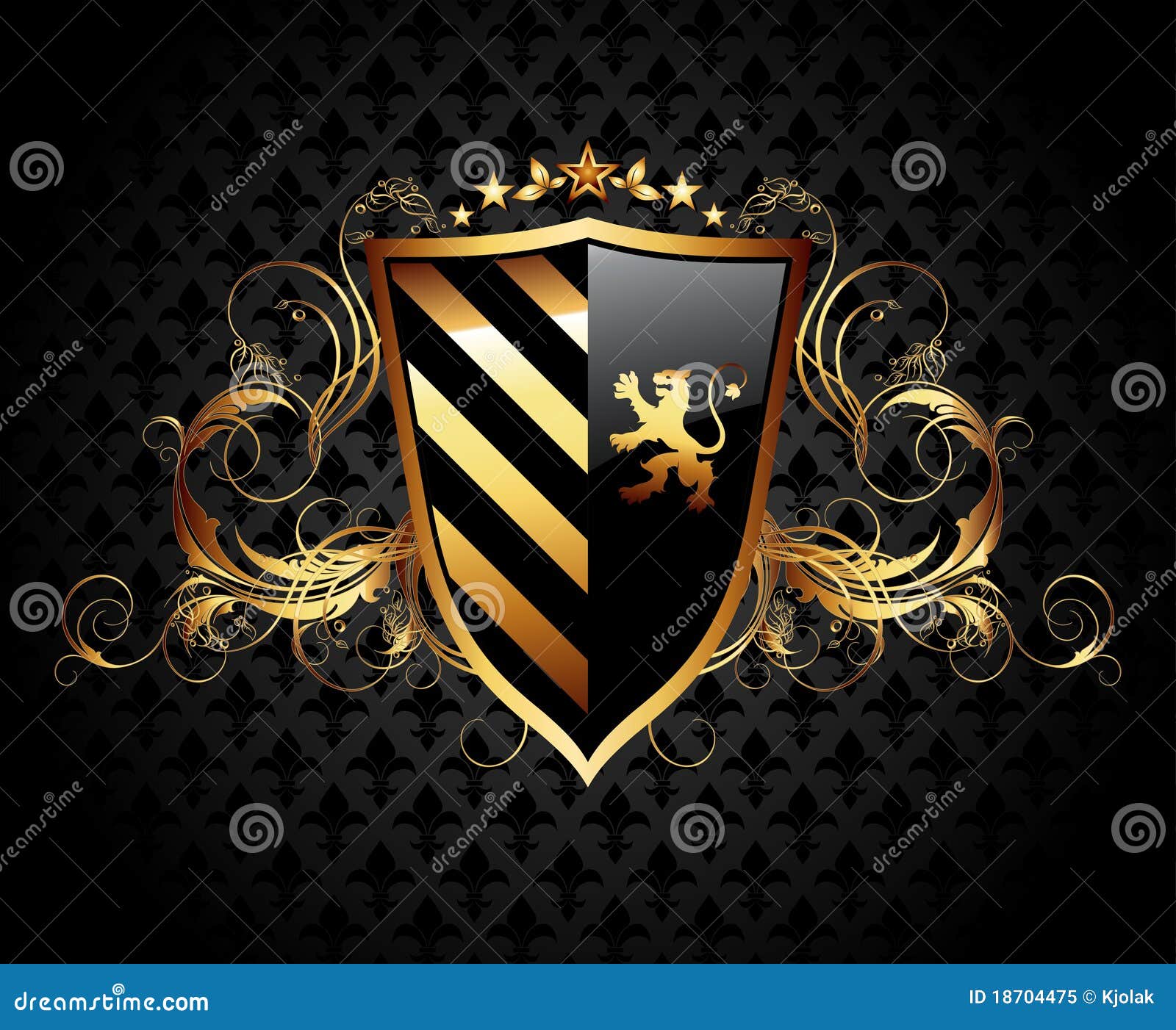 Ornamental shield stock vector. Illustration of cartouche - 18704475
