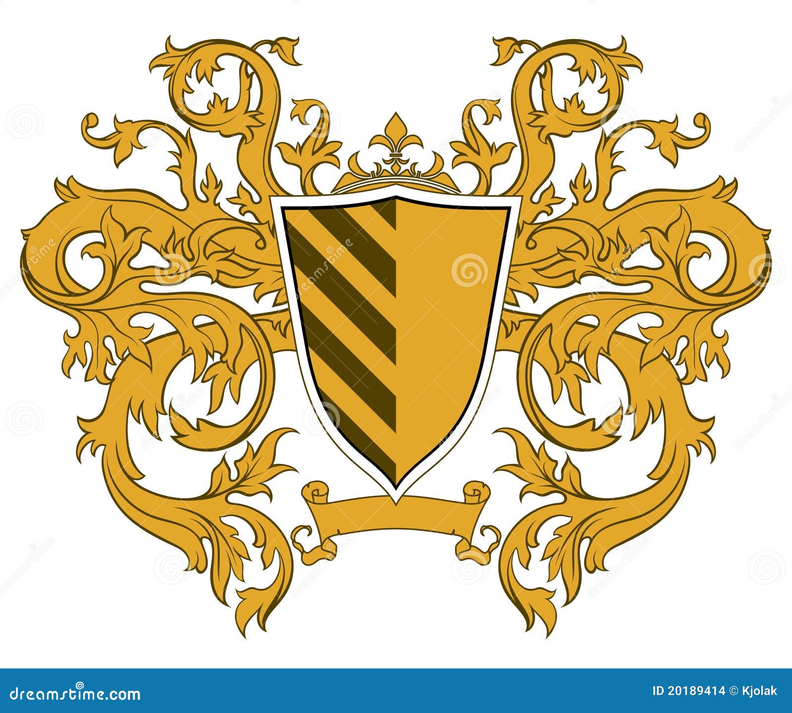 Ornamental shield stock vector. Illustration of elements - 20189414