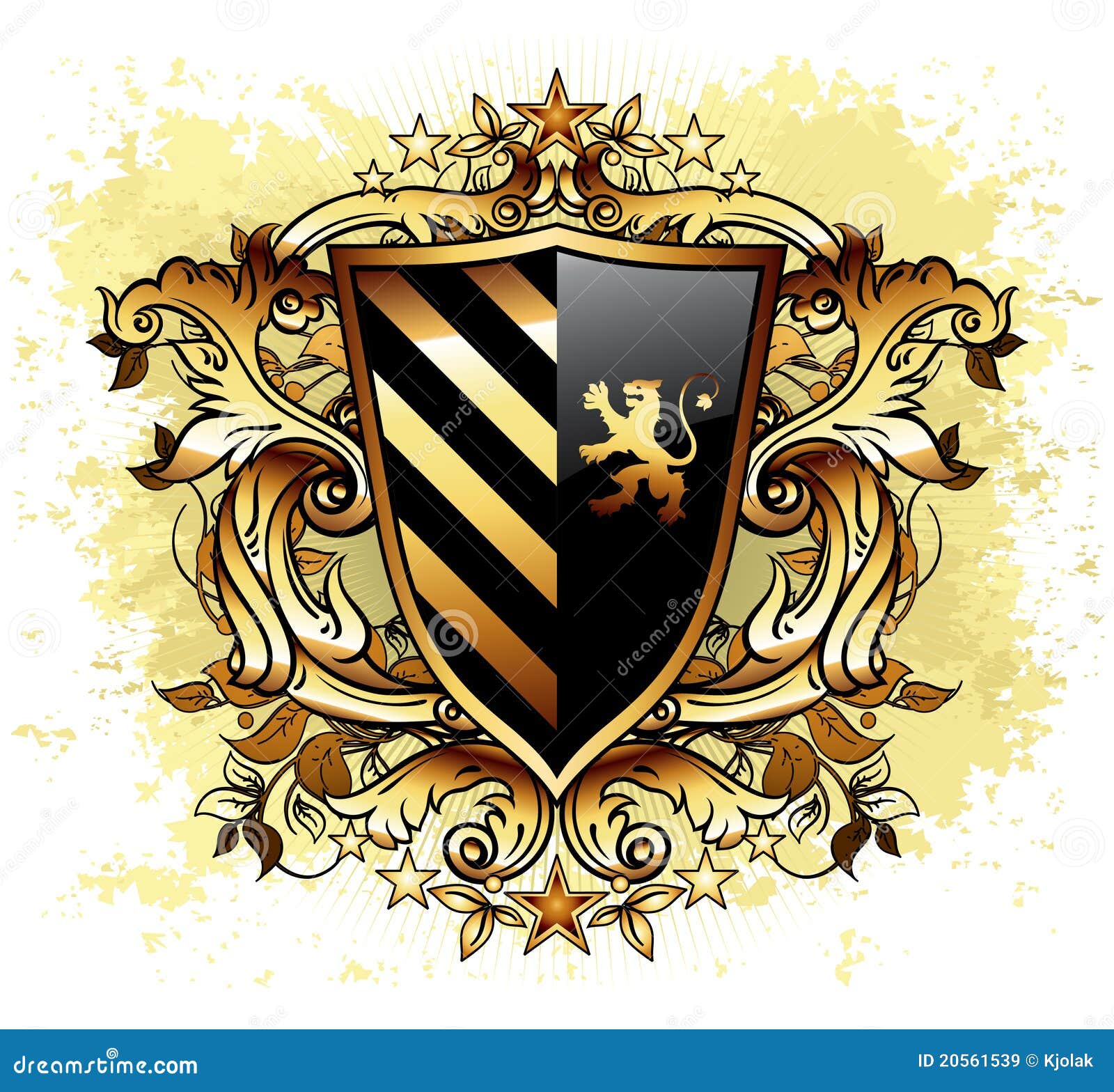 Ornamental shield stock vector. Illustration of weapon - 20561539