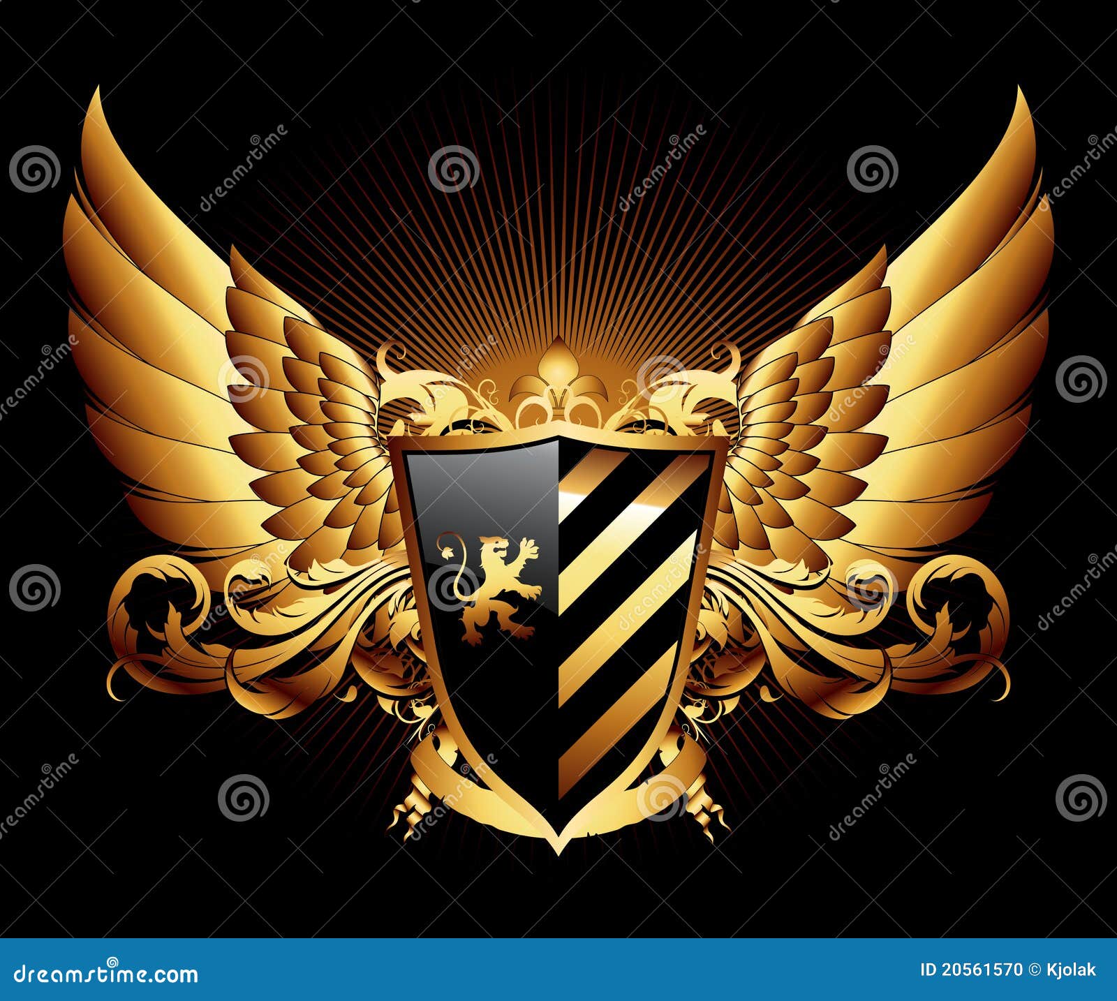 Ornamental shield stock vector. Illustration of symbol - 20561570