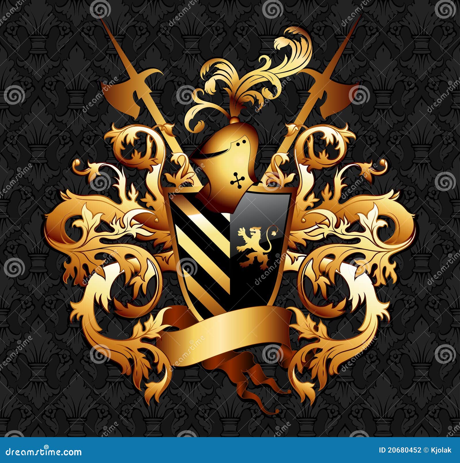 Ornamental shield stock vector. Illustration of icon - 20680452