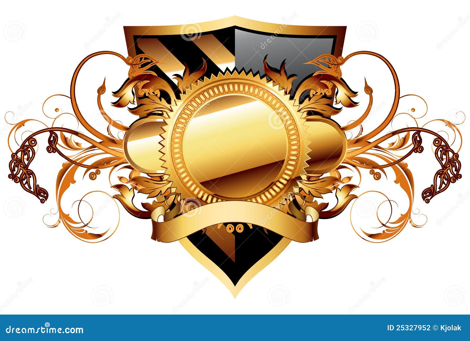 Ornamental shield stock vector. Illustration of icon - 25327952