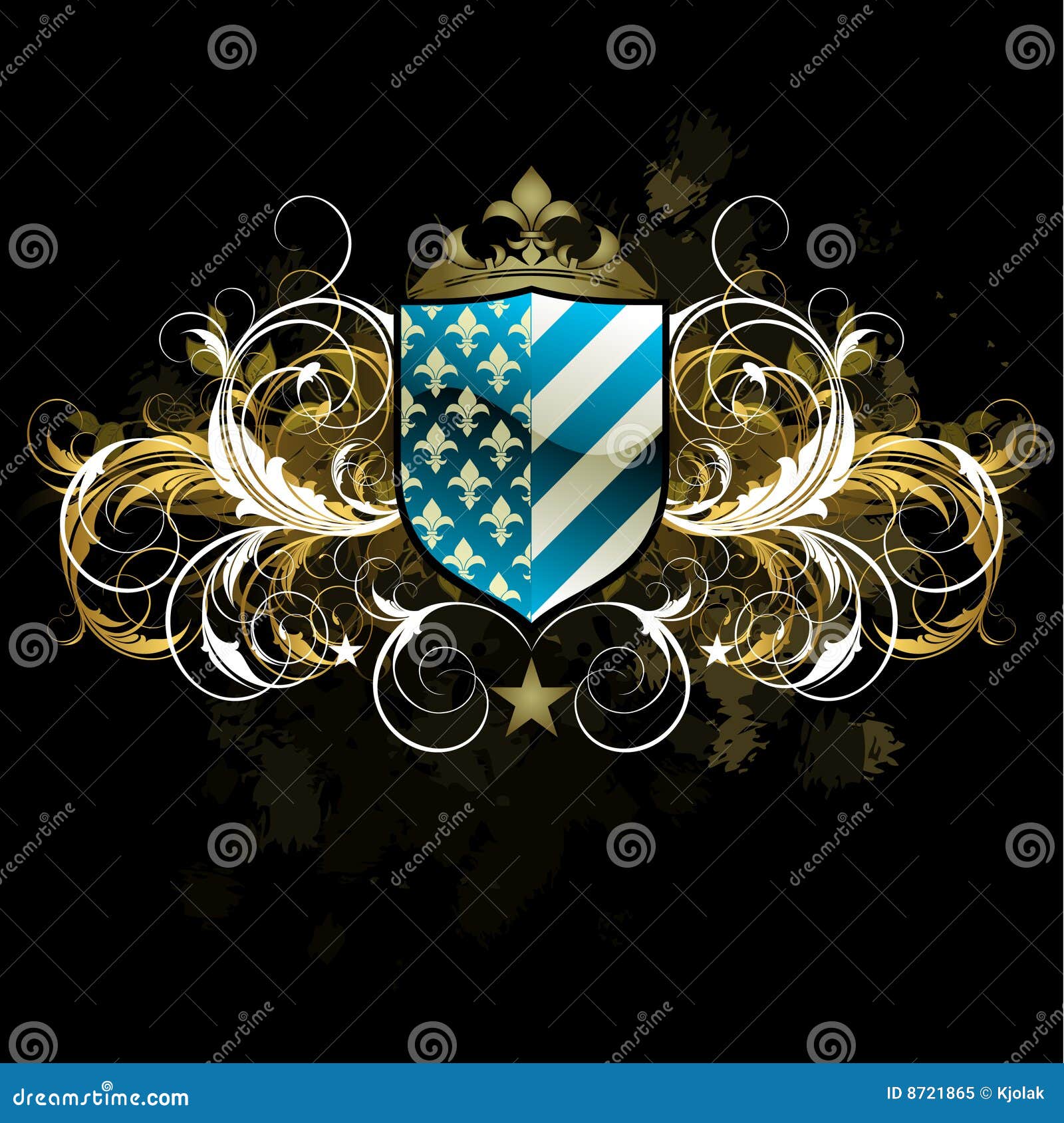 Ornamental shield stock vector. Illustration of heraldic - 8721865