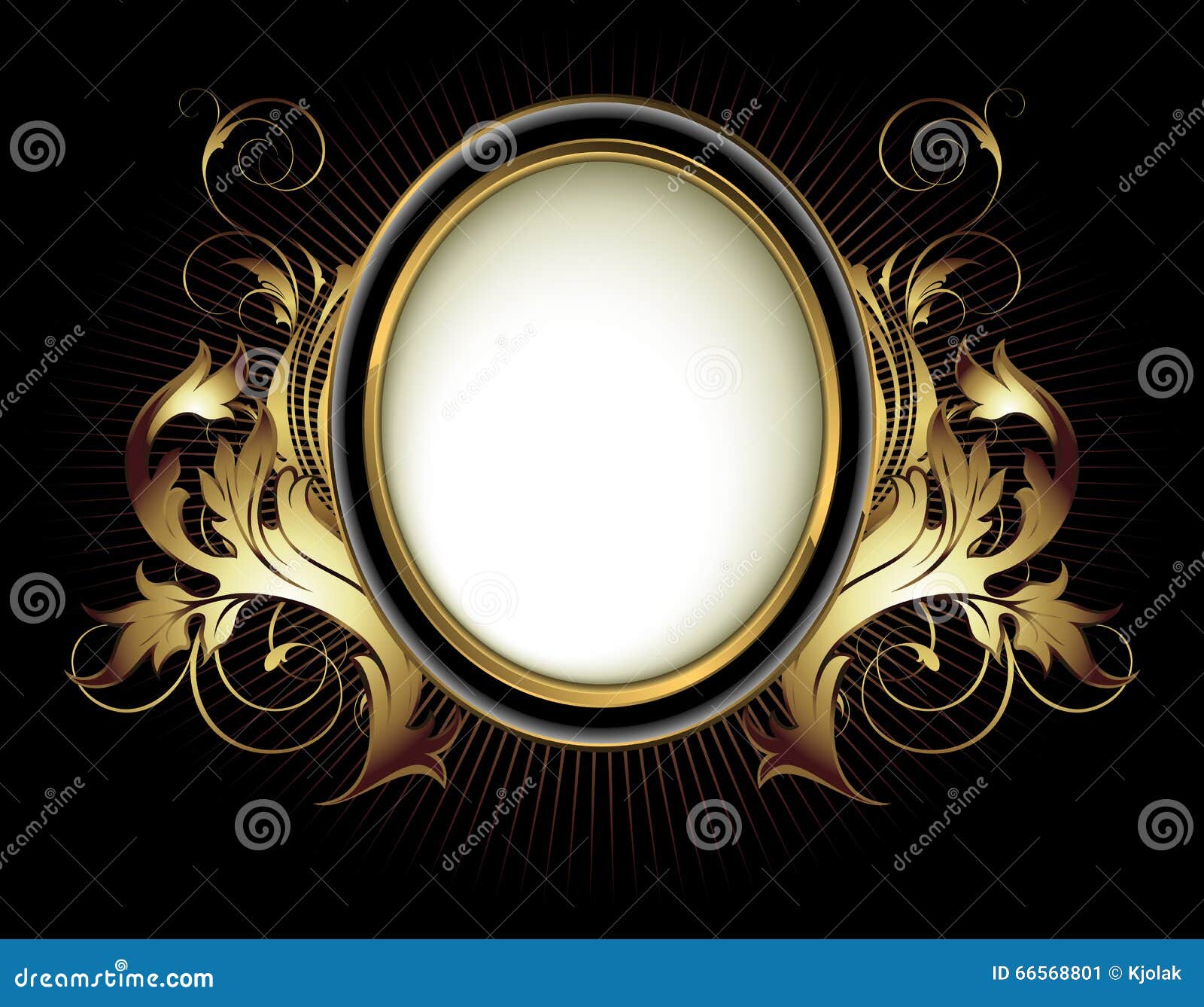 Ornamental Shield with Leaves Stock Vector - Illustration of banner ...