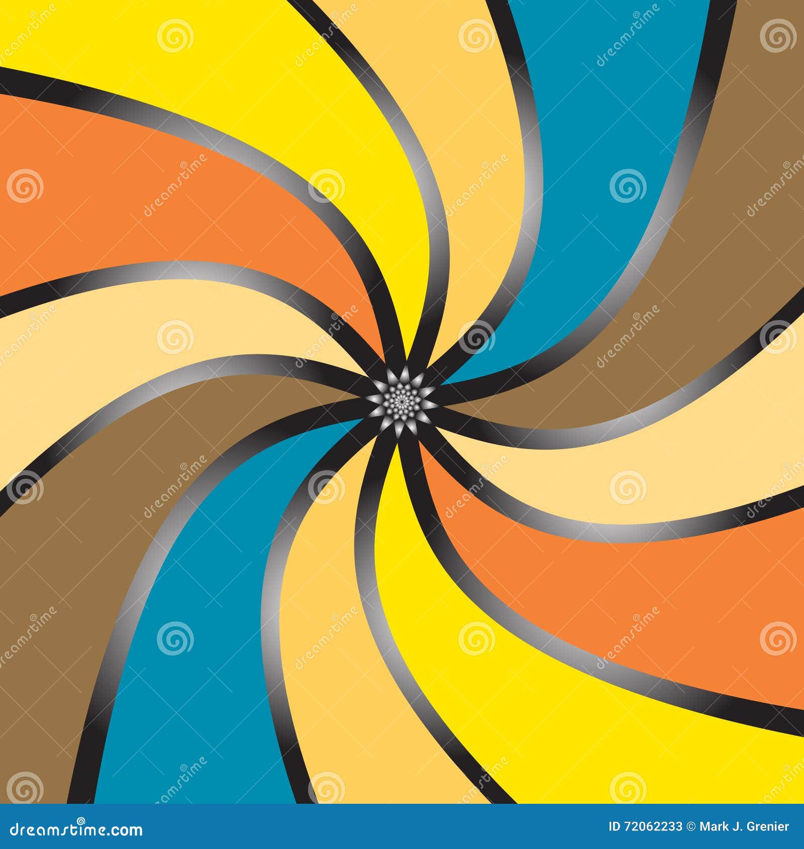 Ornamental Spiral Pattern stock vector. Illustration of graphic - 72062233
