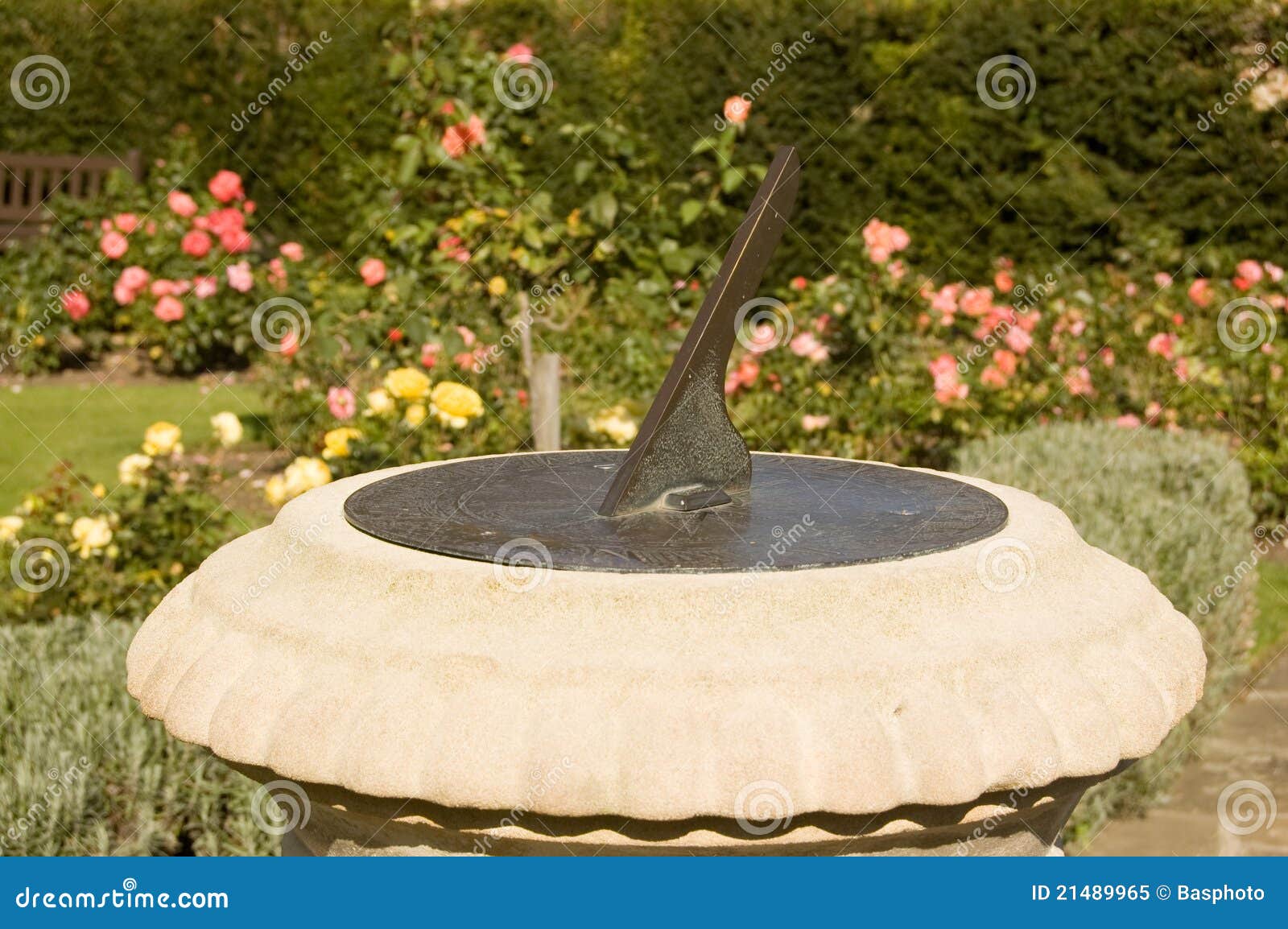 Ornamental Sundial stock image. Image of garden, horizontal - 21489965