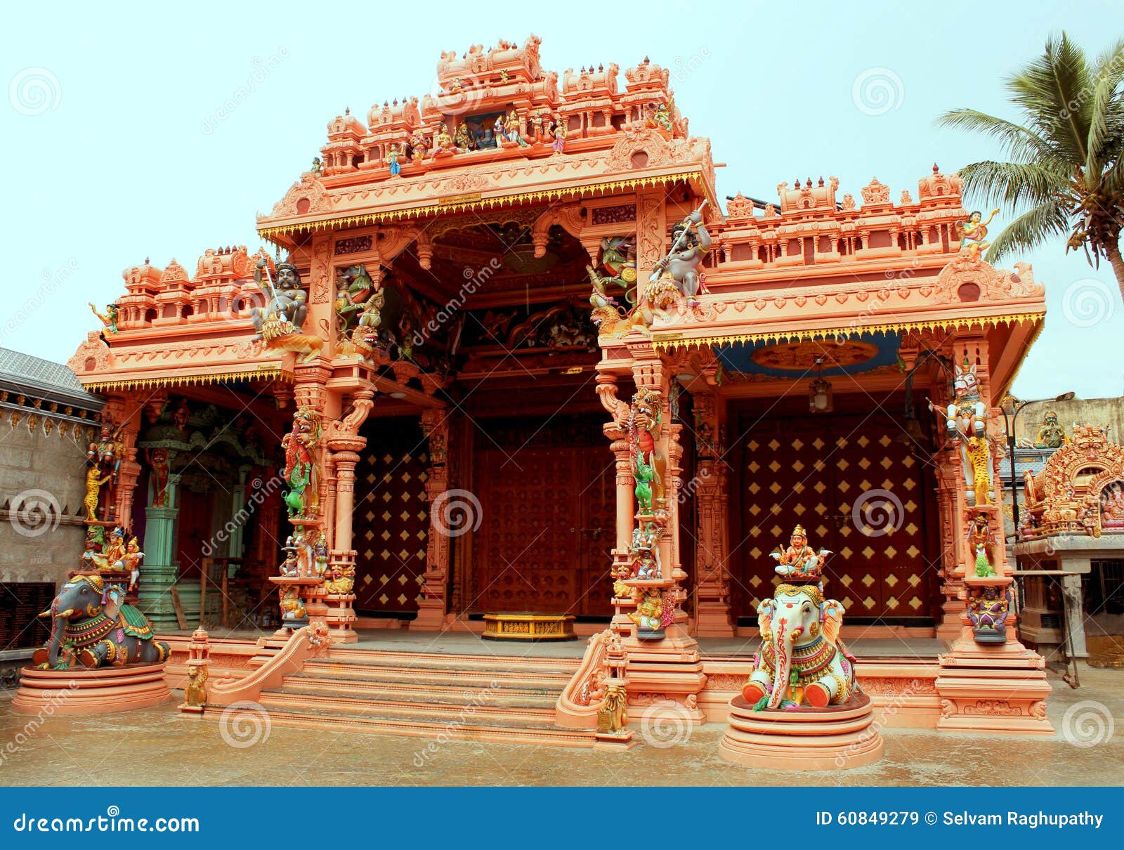 Ornamental Temple Ceremony Hall Stock Image - Image of attraction ...