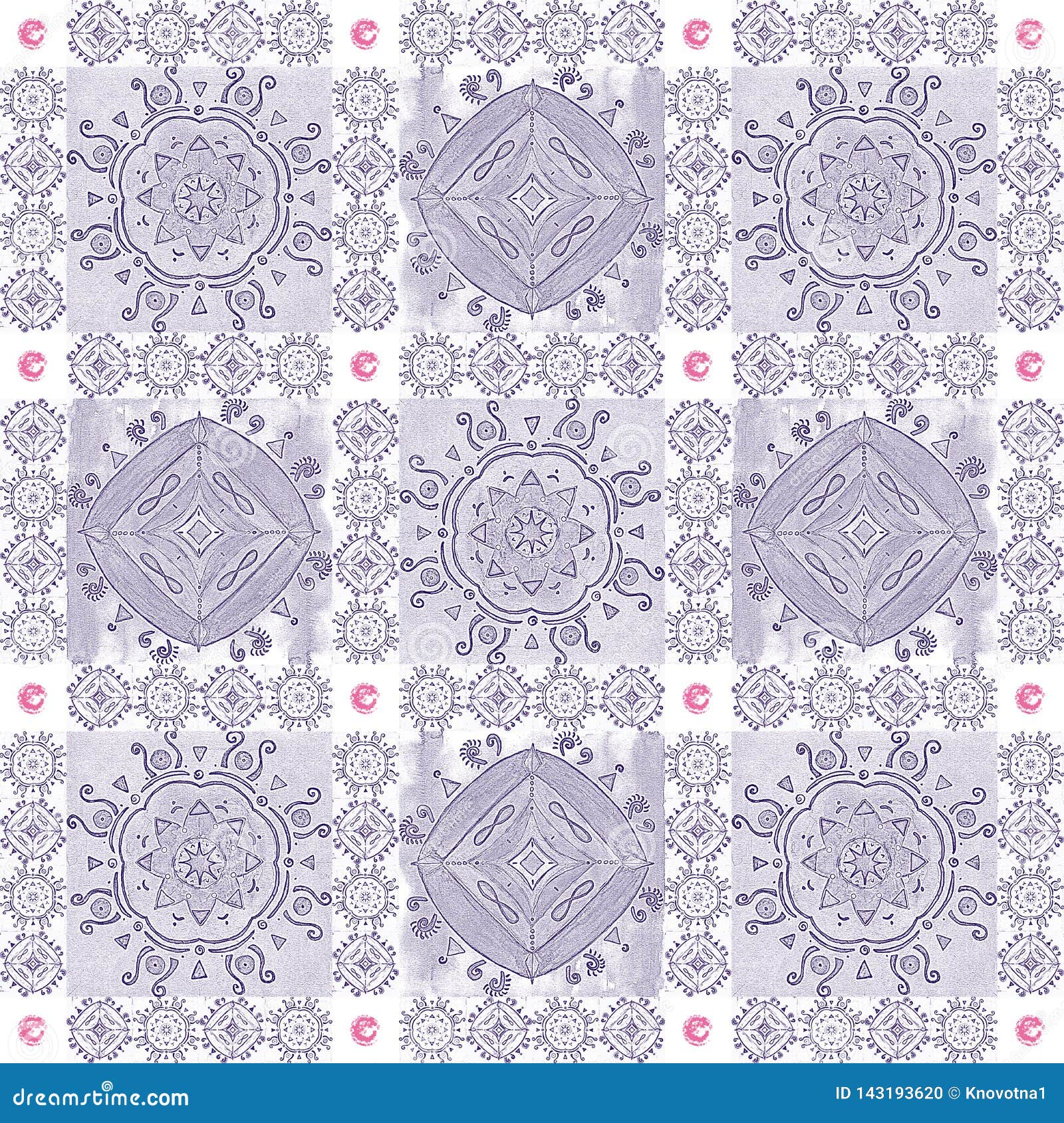 Ornamental Tile-like Pattern Stock Illustration - Illustration of ...