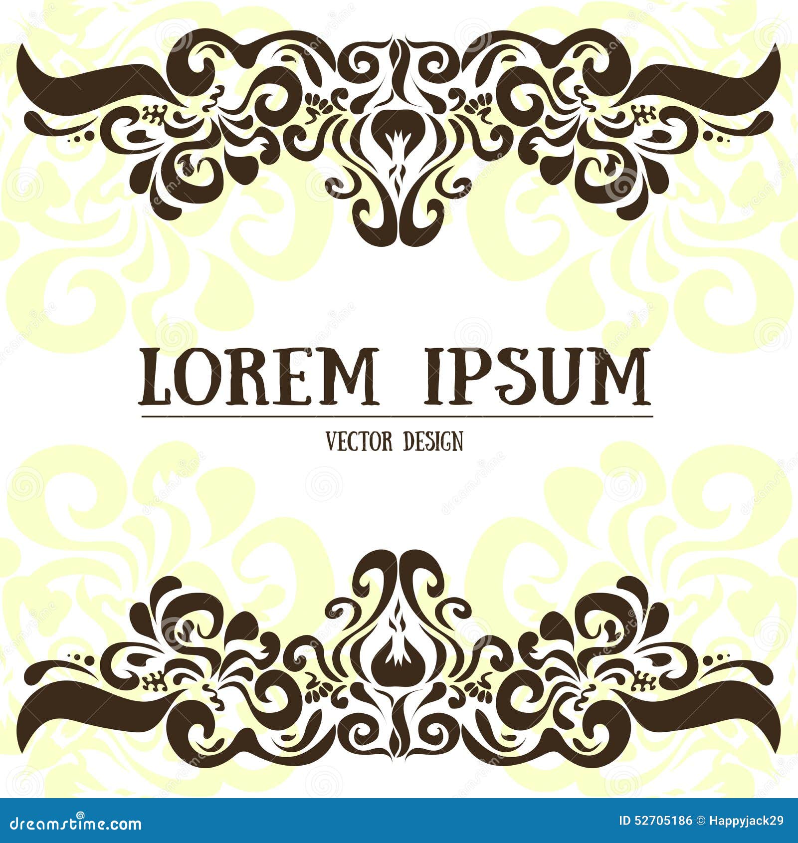 Ornamental Vector Pattern, Frame, Border. Stock Illustration ...