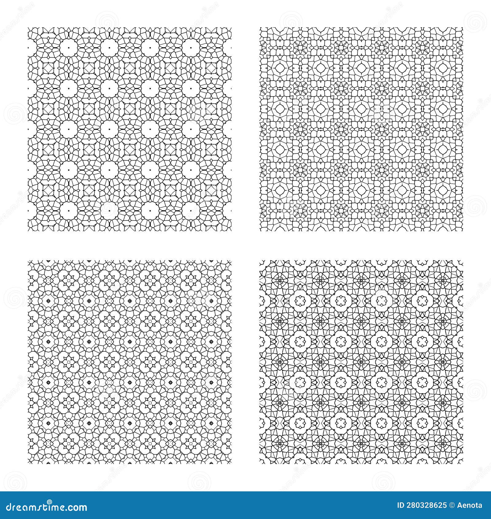 Ornamental Vector Repeating Backgrounds Stock Vector - Illustration of ...