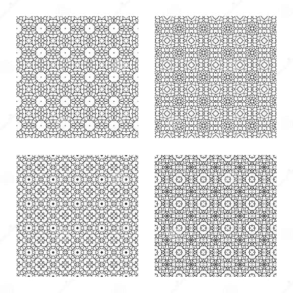 Ornamental Vector Repeating Backgrounds Stock Vector - Illustration of ...