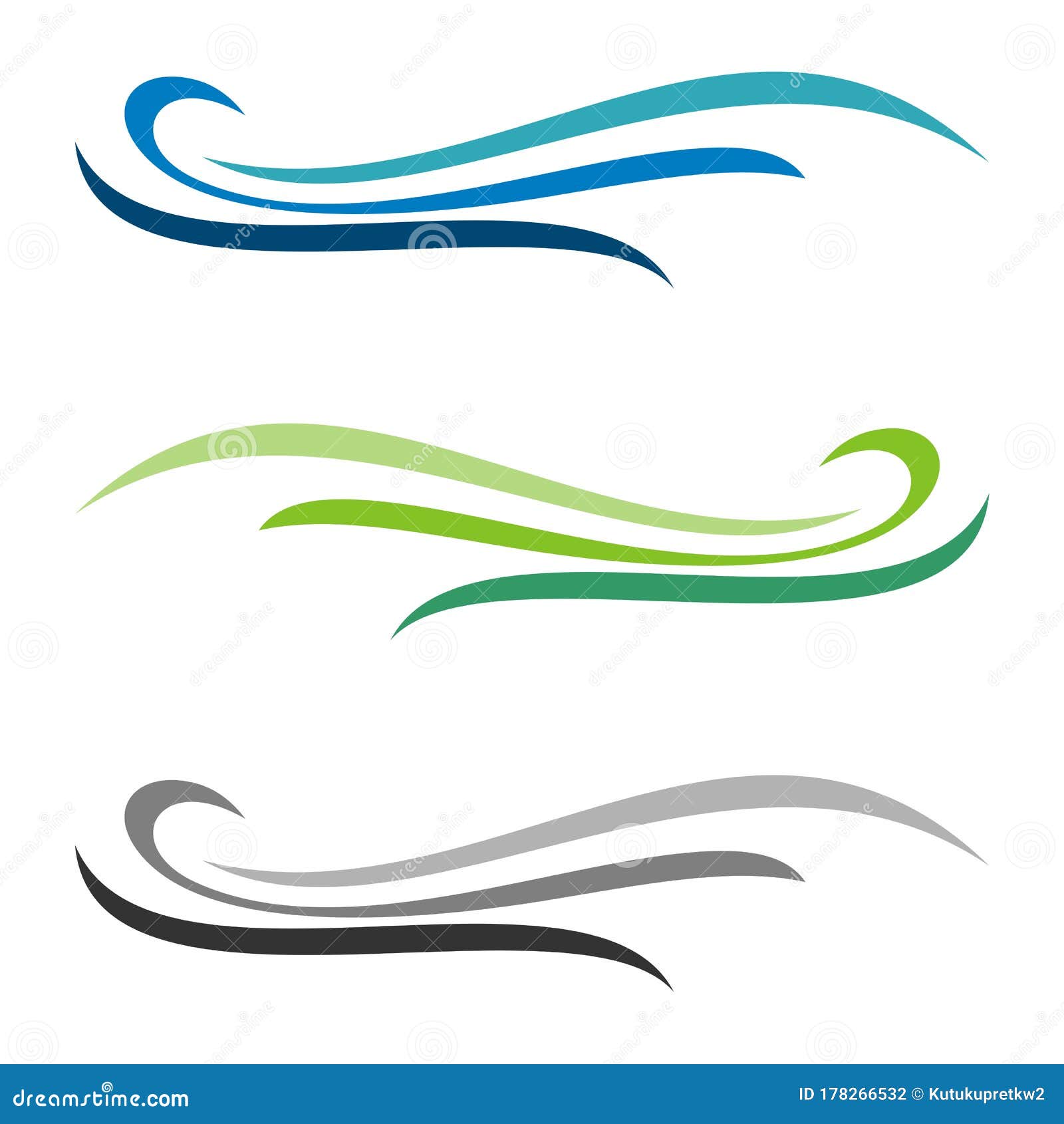 Ornamental Wave Line Logo Template Illustration Design. Vector EPS 10 ...