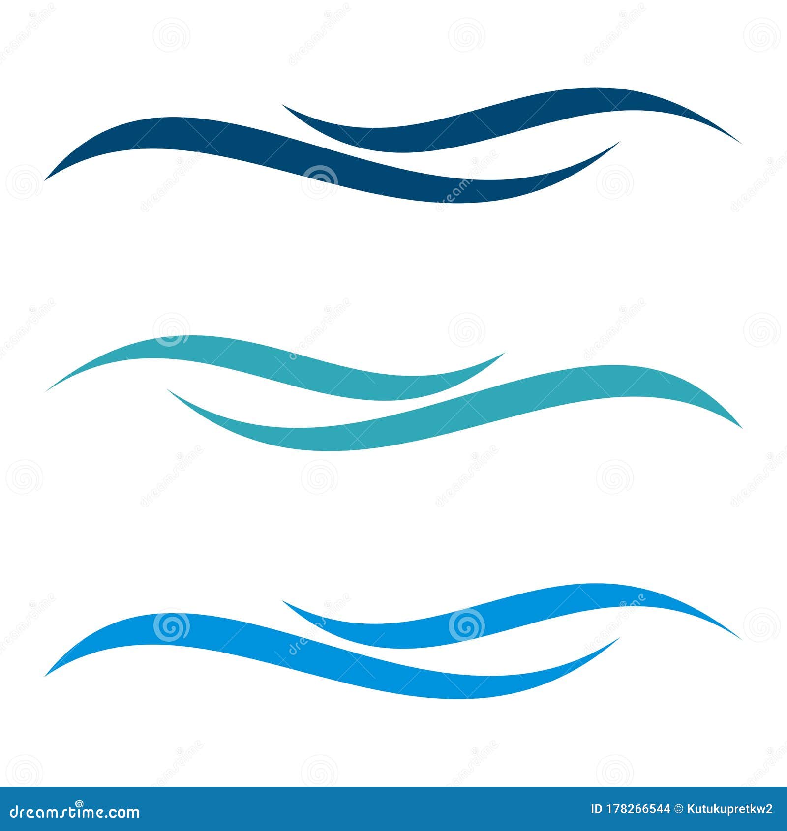 Ornamental Wave Line Logo Template Illustration Design. Vector EPS 10 ...
