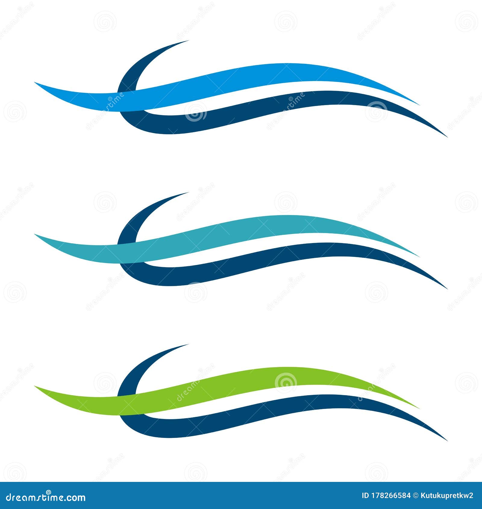 Ornamental Wave Line Logo Template Illustration Design. Vector EPS 10 ...