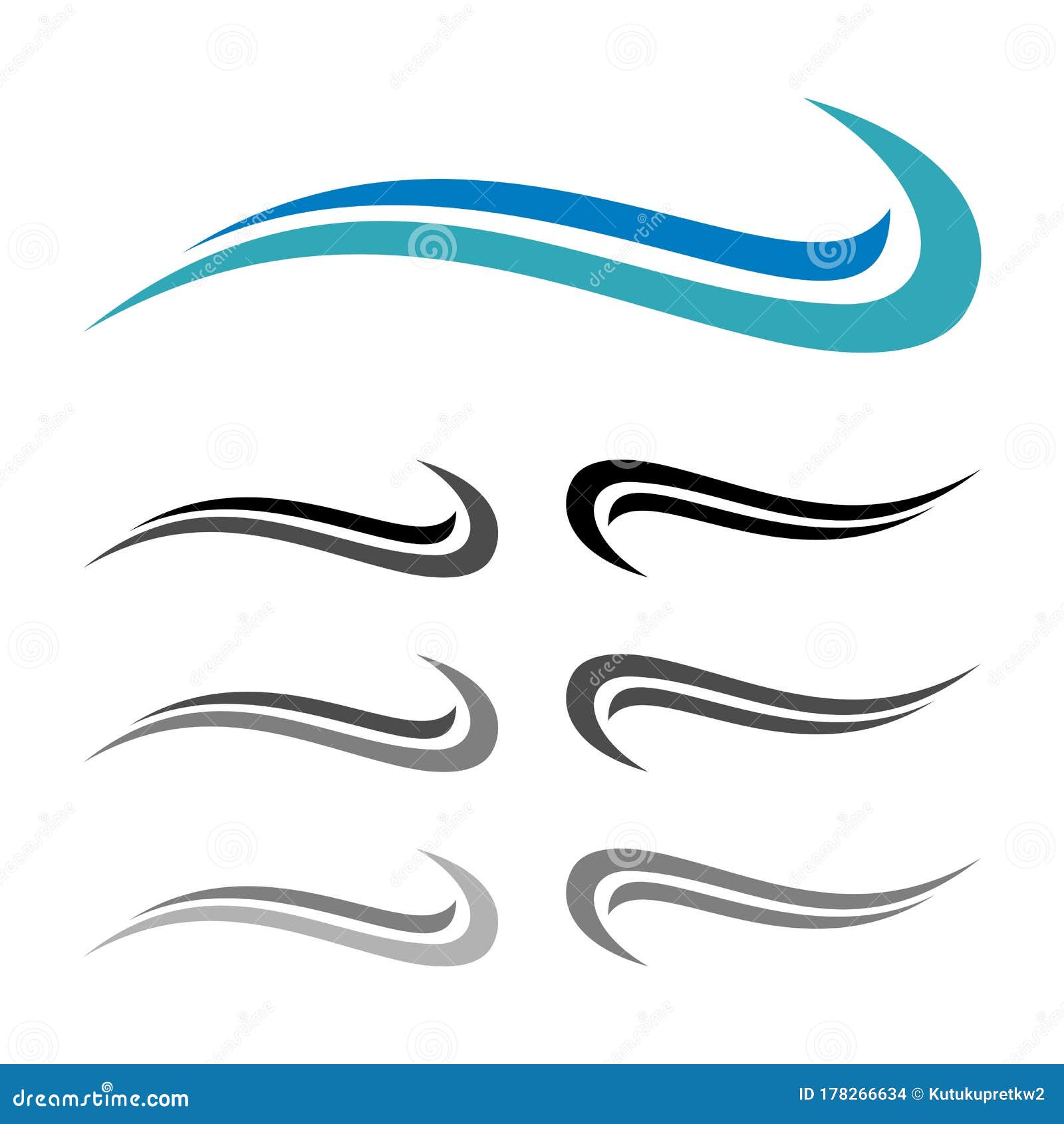 Ornamental Wave Line Logo Template Illustration Design. Vector EPS 10 ...