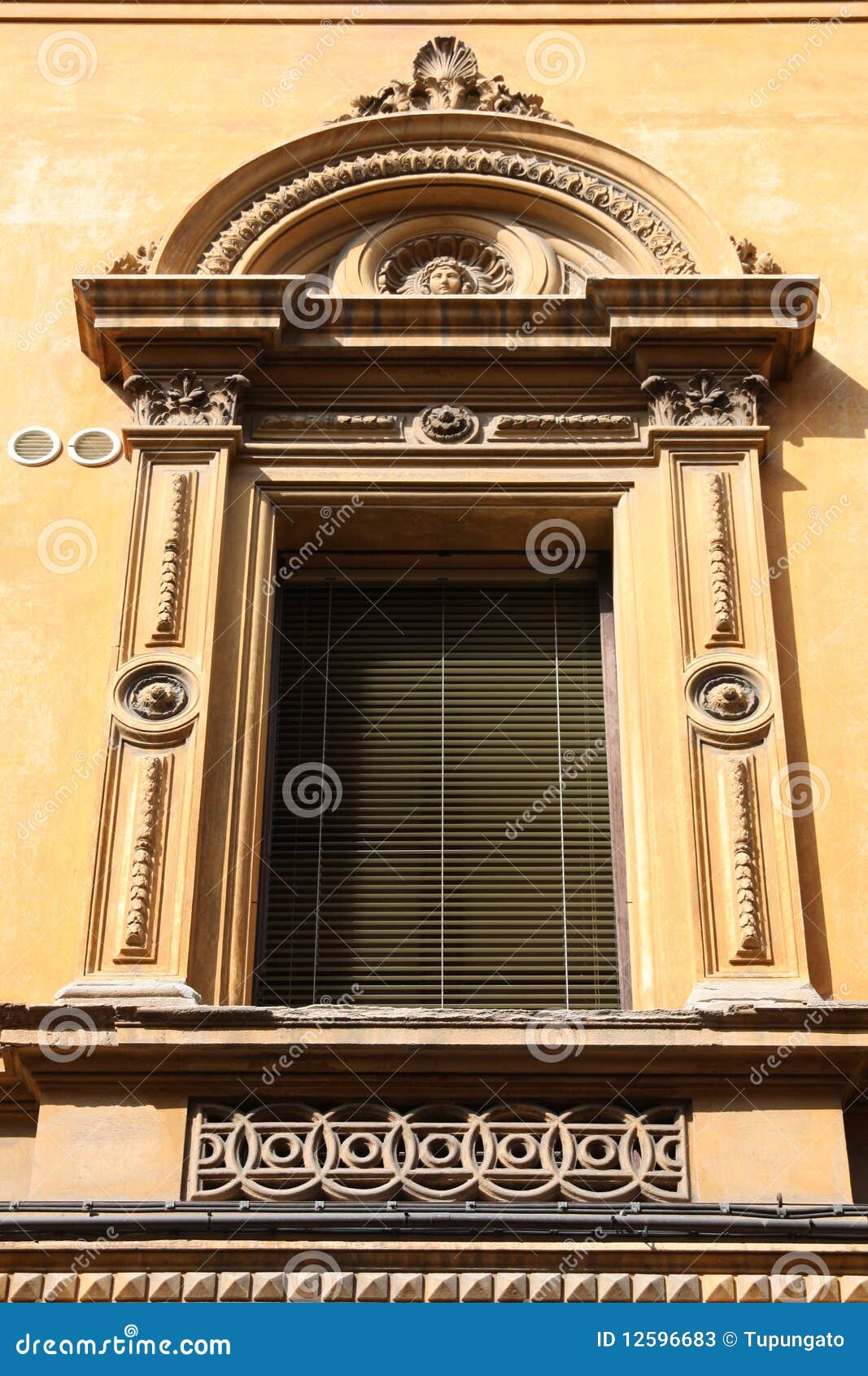 Ornamental window stock image. Image of building, street - 12596683