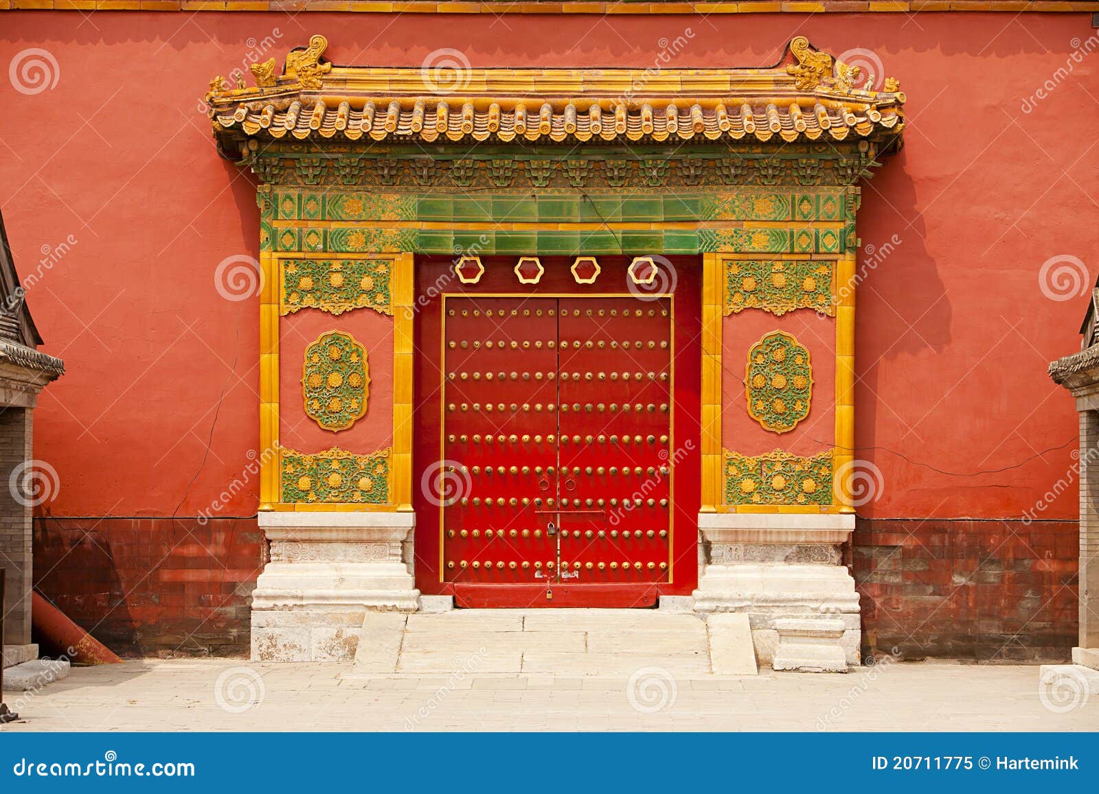 Ornamented Doors,Forbidden City, Beijing, China Stock Image - Image of ...