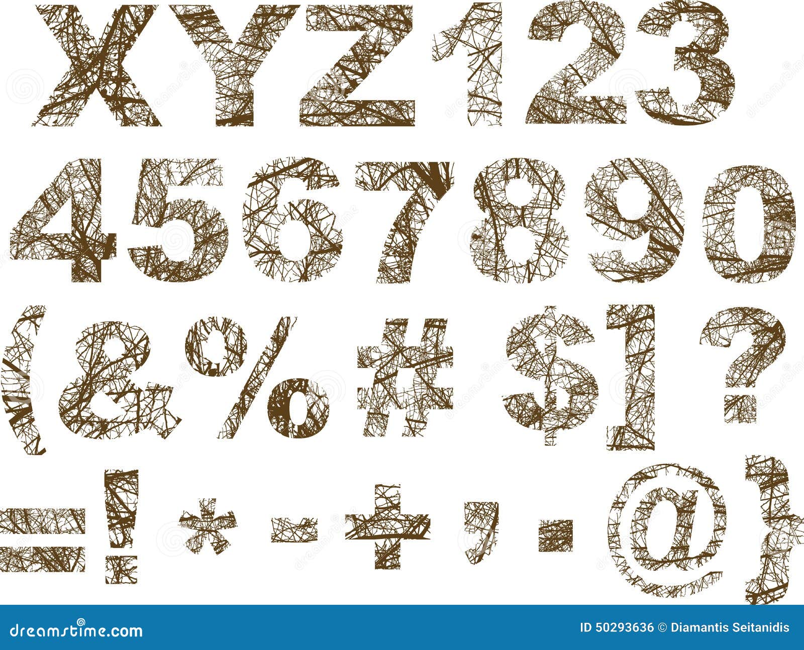 Ornamented letters stock vector. Illustration of graphic - 50293636