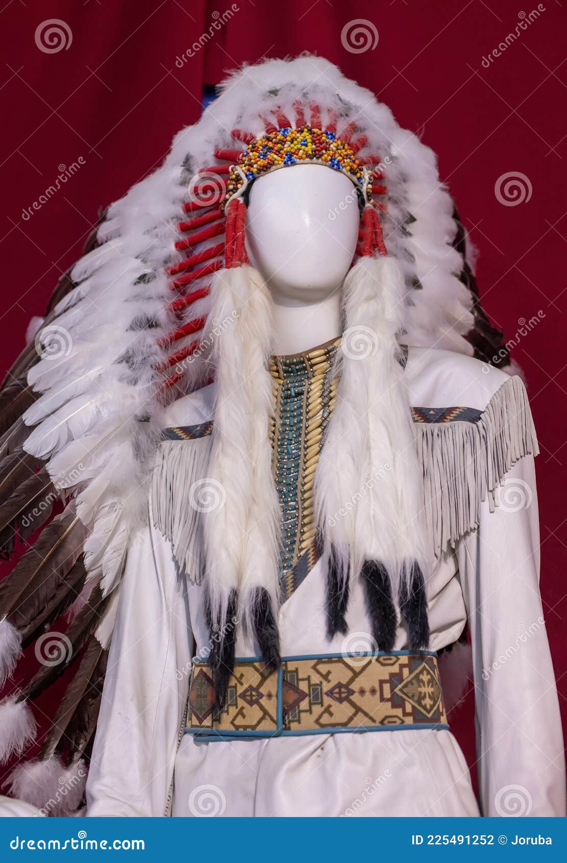 Ornamented Traditional Native American Indian Suit Stock Photo - Image ...