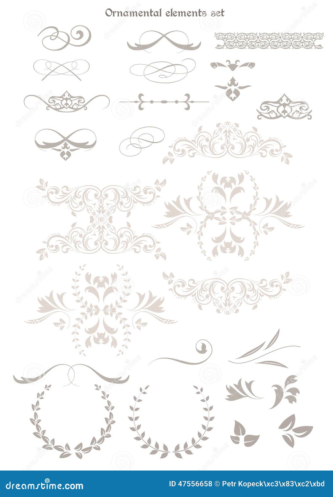 Ornamenten stock illustratie. Illustration of grenzen - 47556658