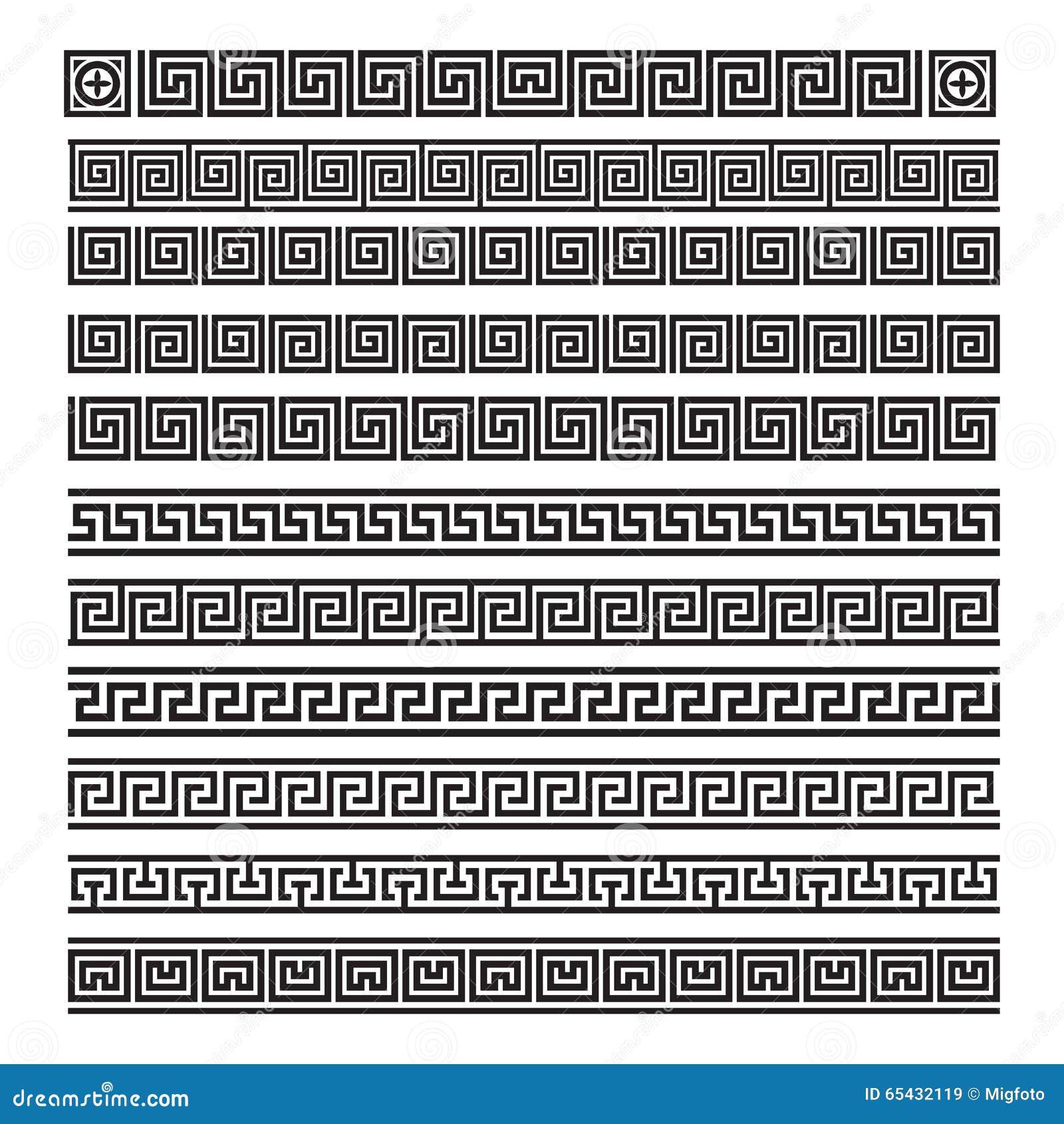 Ornamento Del Griego Del Vector Ilustración del Vector - Ilustración de ...