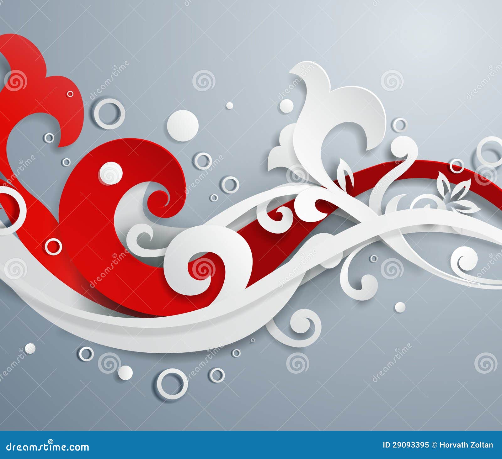 Ornamento Floral Do Vetor 3d Ilustração do Vetor - Ilustração de ...