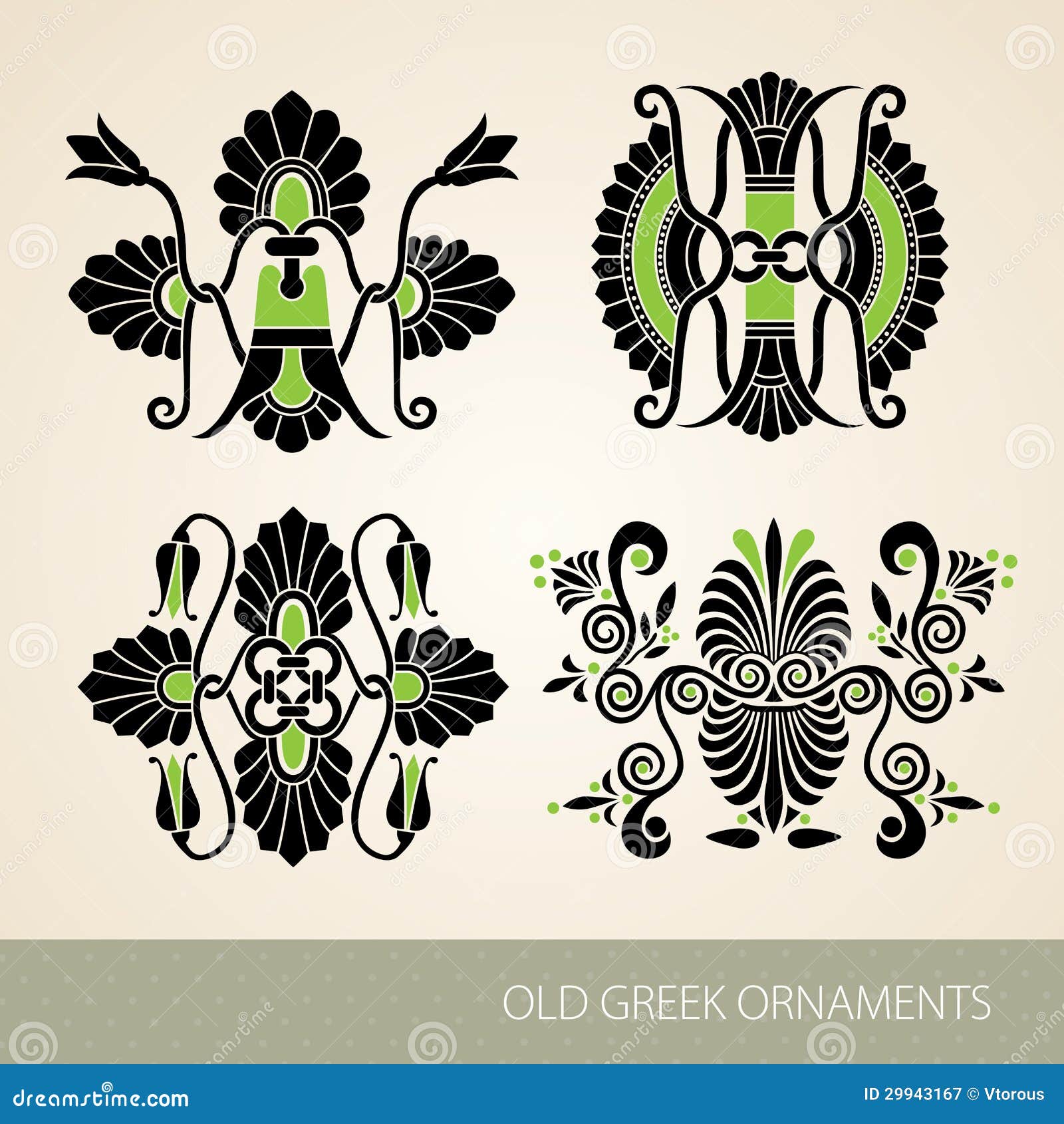 Ornamento griego stock de ilustración. Ilustración de azul - 29943167