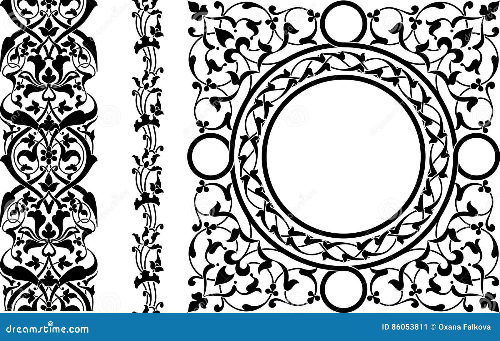 Ornamento persa ilustración del vector. Ilustración de modelo - 86053811