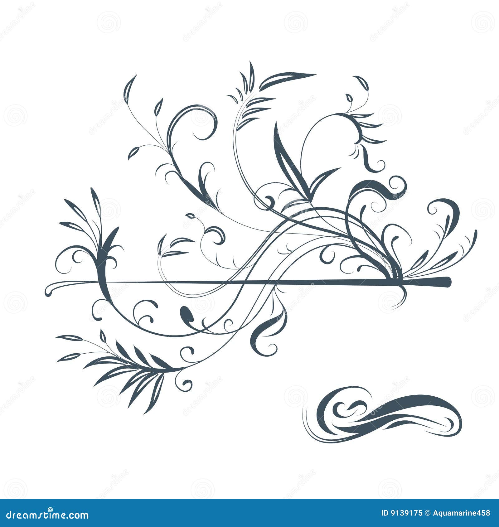 Ornamentos Vectorizados, Elementos Del Diseño Stock de ilustración ...