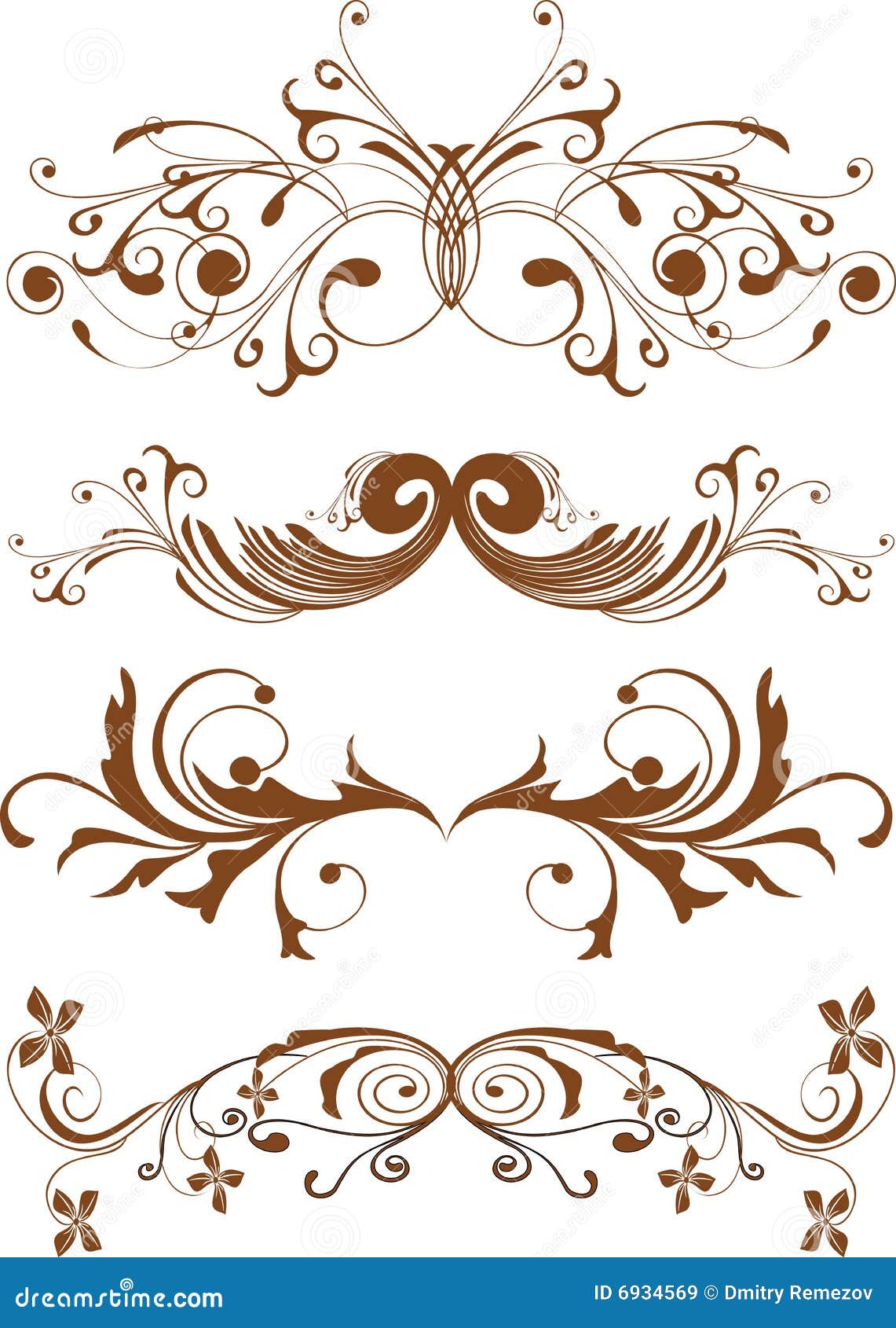 Ornaments, design elements stock vector. Illustration of decorative ...