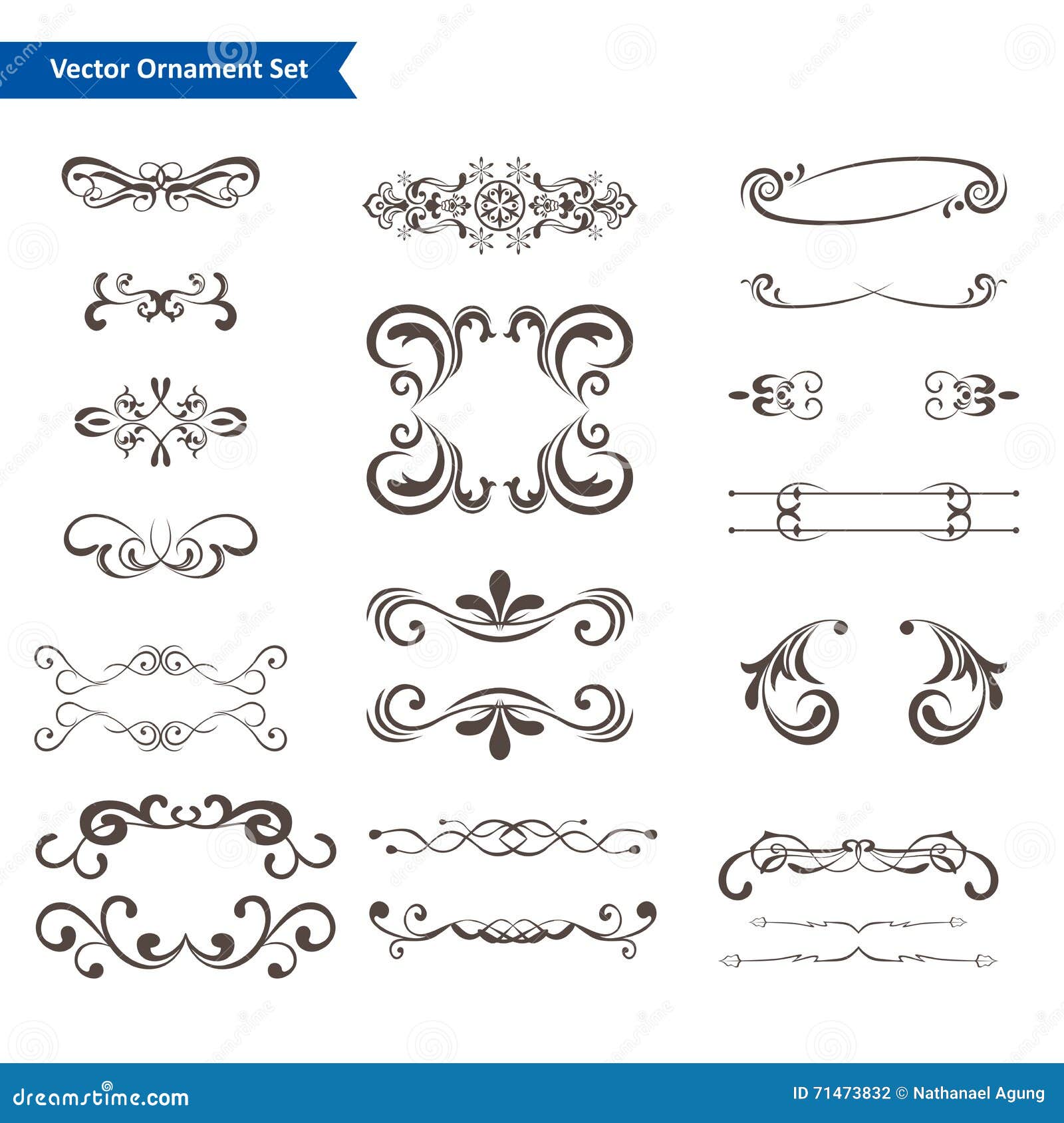 Ornaments Vector Illustration Stock Vector - Illustration of invitation ...