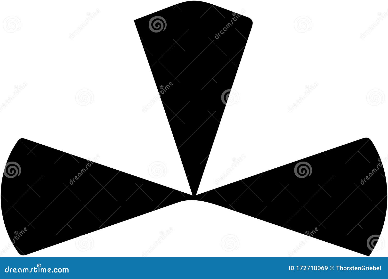 Ornate Abstract Black Symbol on White Background Stock Illustration ...