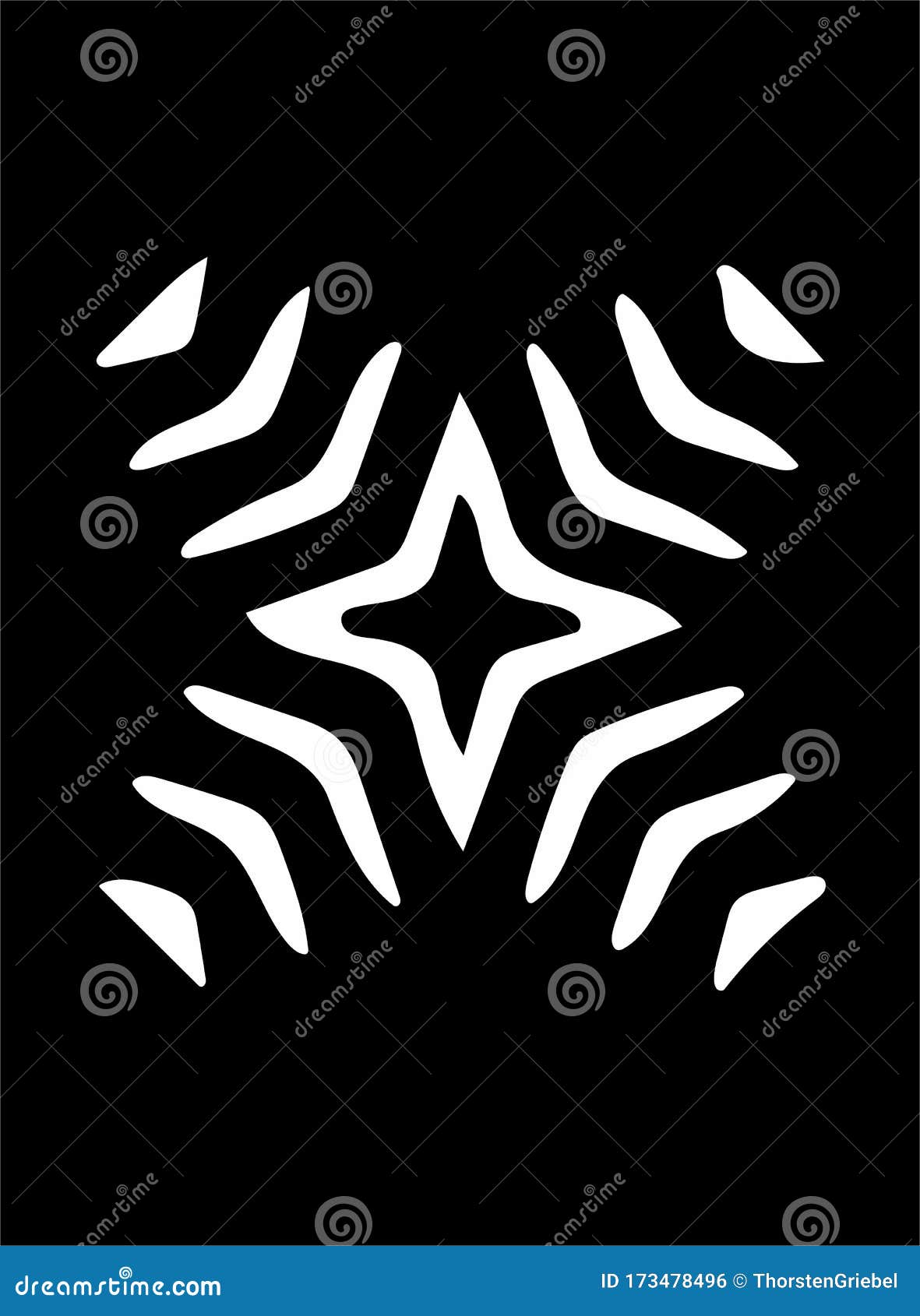 White Symbol on Black Background Stock Illustration - Illustration of ...