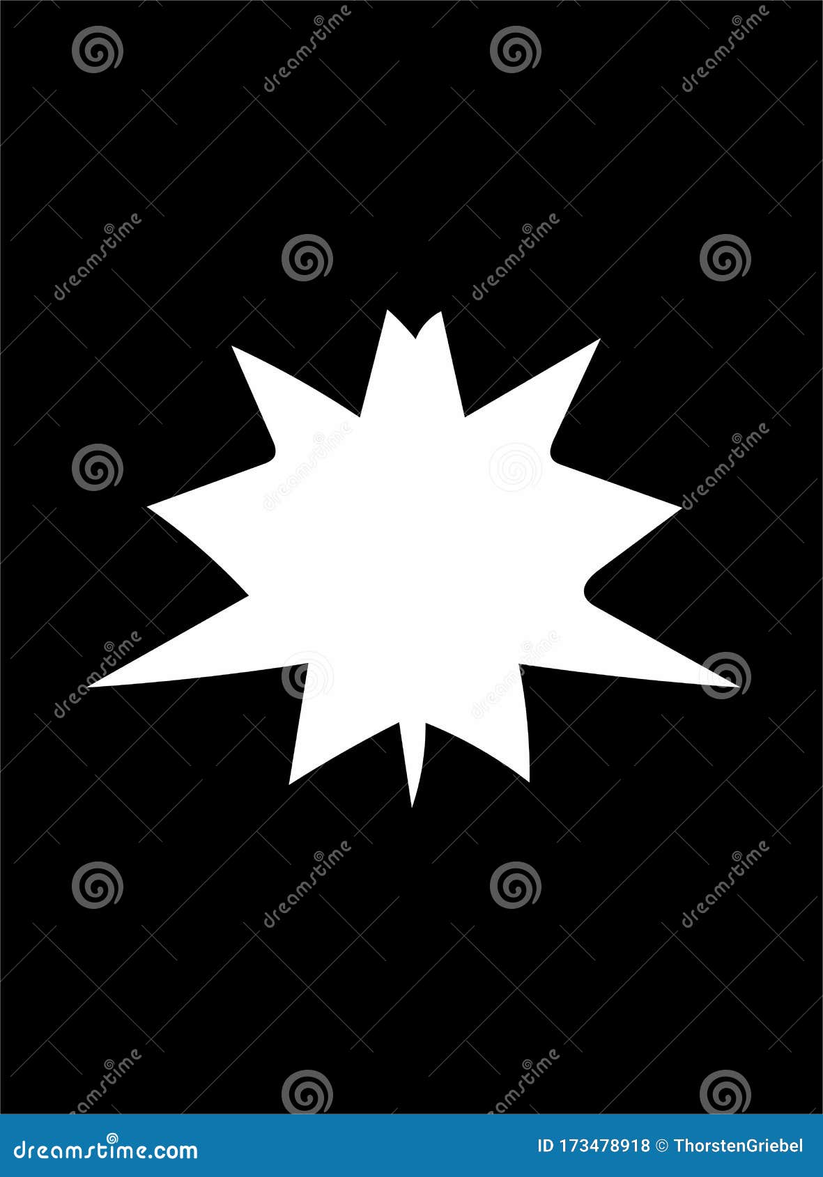 White Symbol on Black Background Stock Illustration - Illustration of ...