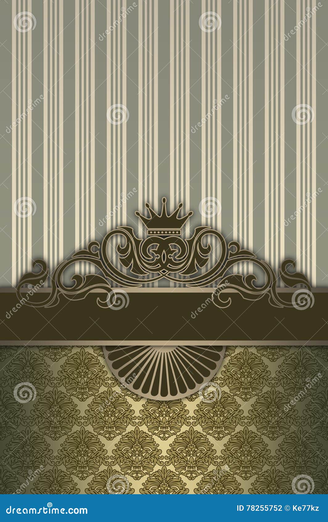 Ornate Background With Elegant Patterns And Border. Stock Photography ...