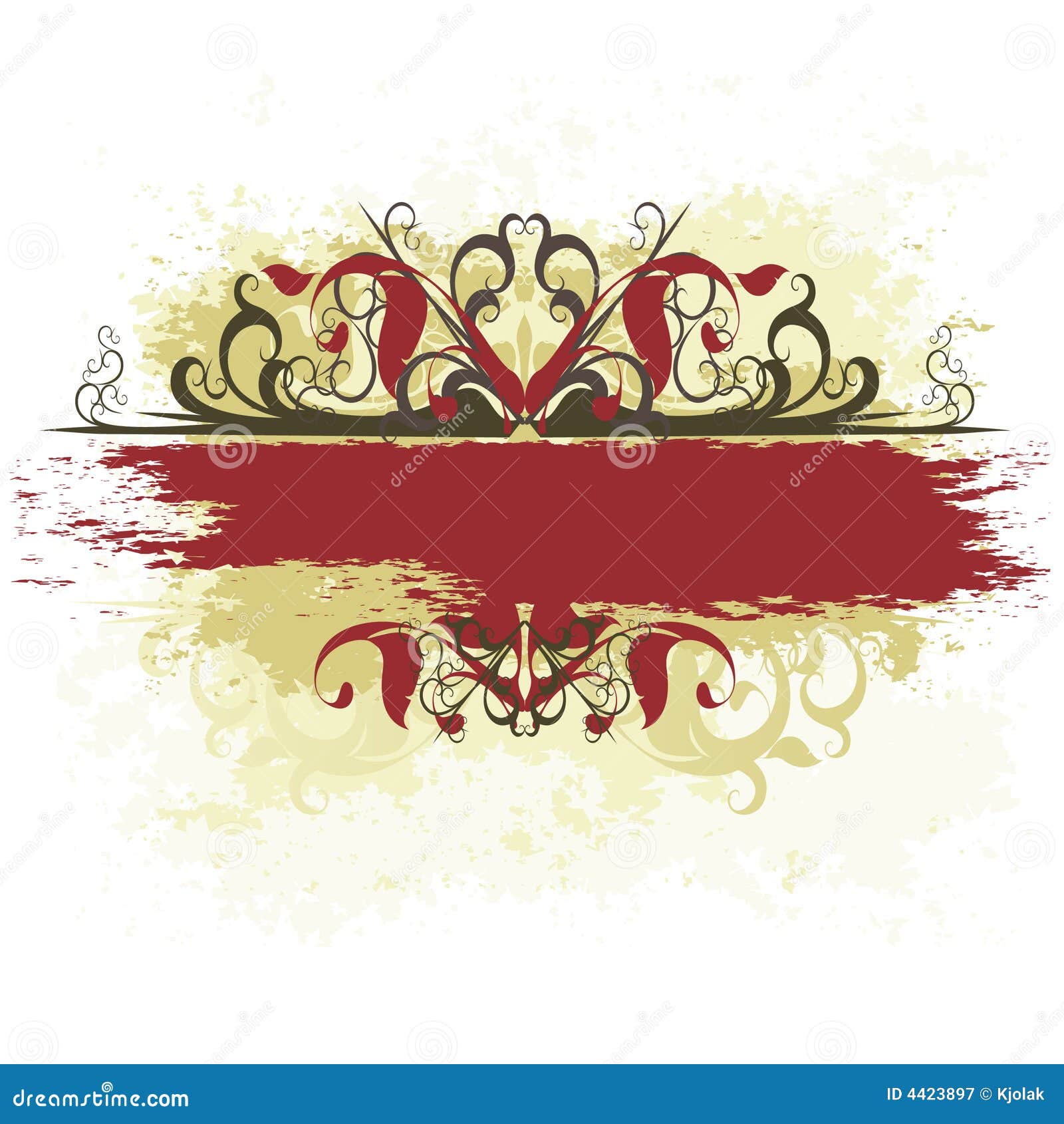 Ornate banner stock vector. Illustration of curve, creativity - 4423897