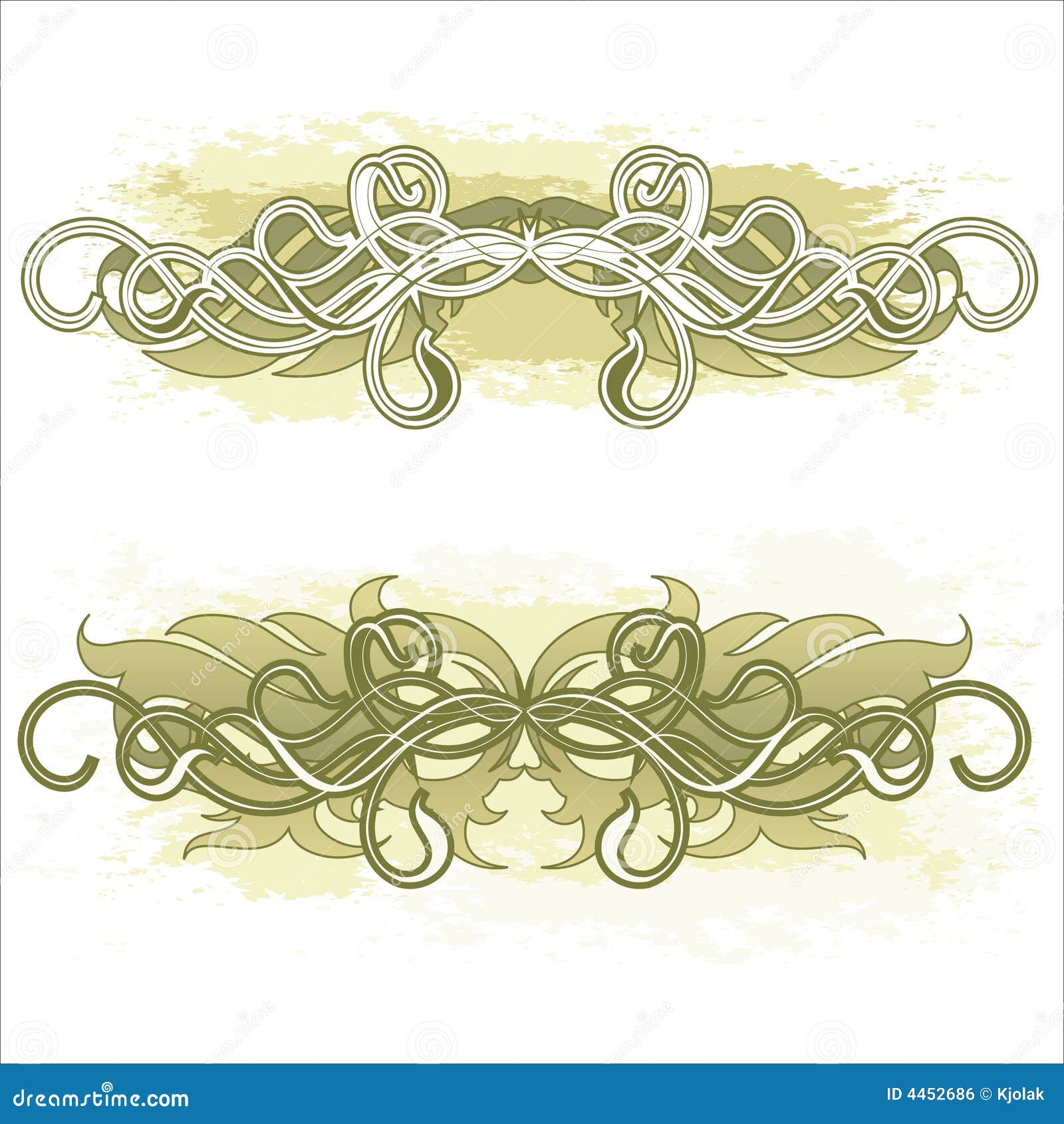 Ornate banner stock vector. Illustration of floral, graphic - 4452686