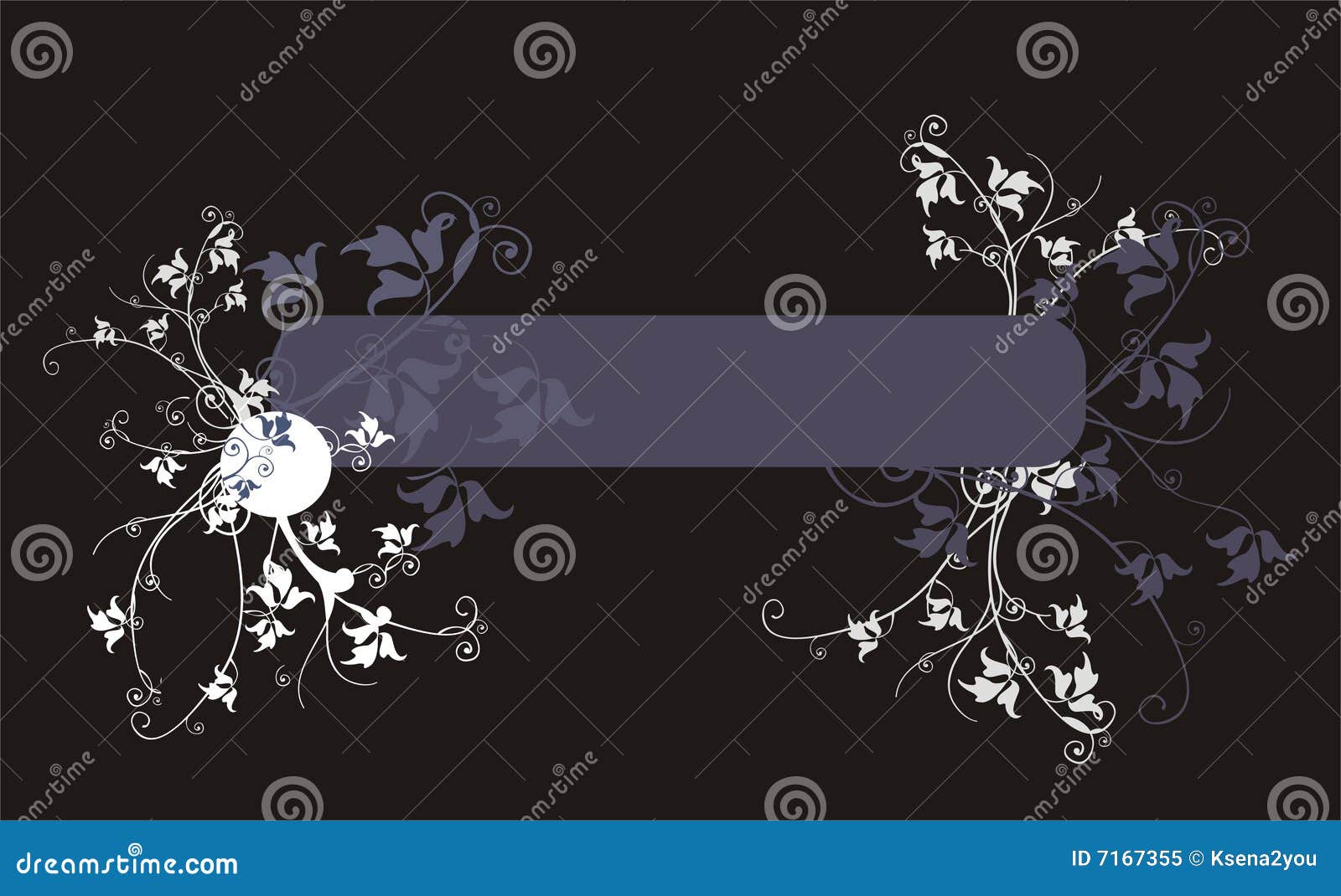 Ornate banner stock vector. Illustration of curve, card - 7167355