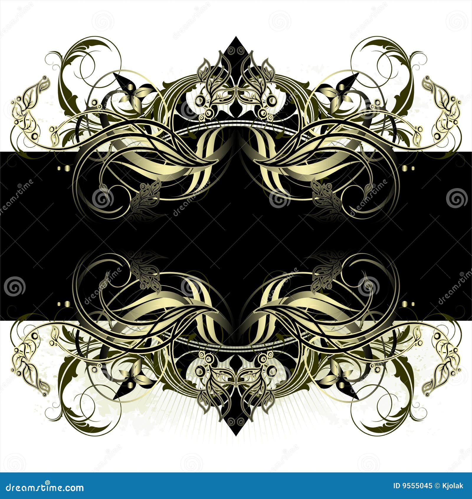 Ornate banner stock vector. Illustration of decor, design - 9555045