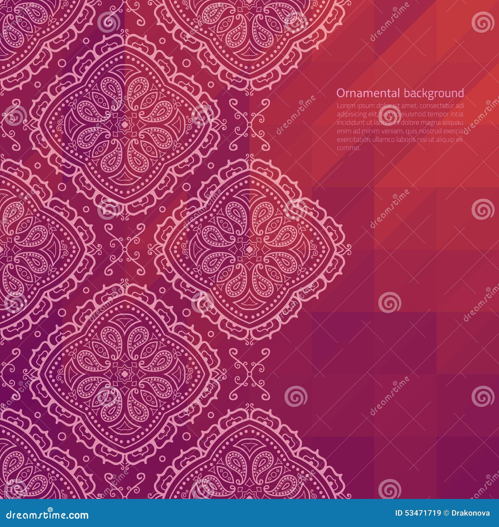 Ornate Border Background Cartoon Vector | CartoonDealer.com #53471719