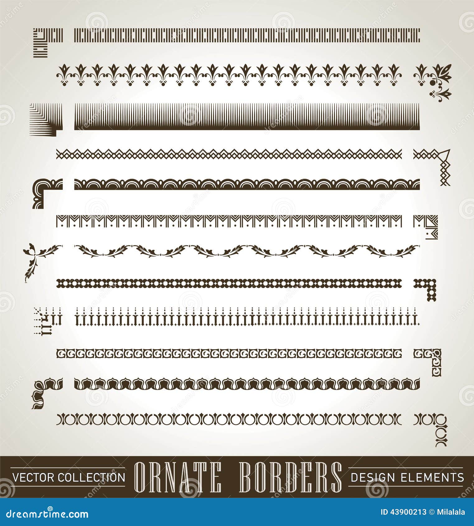 Ornate Borders Cartoon Vector | CartoonDealer.com #25582017