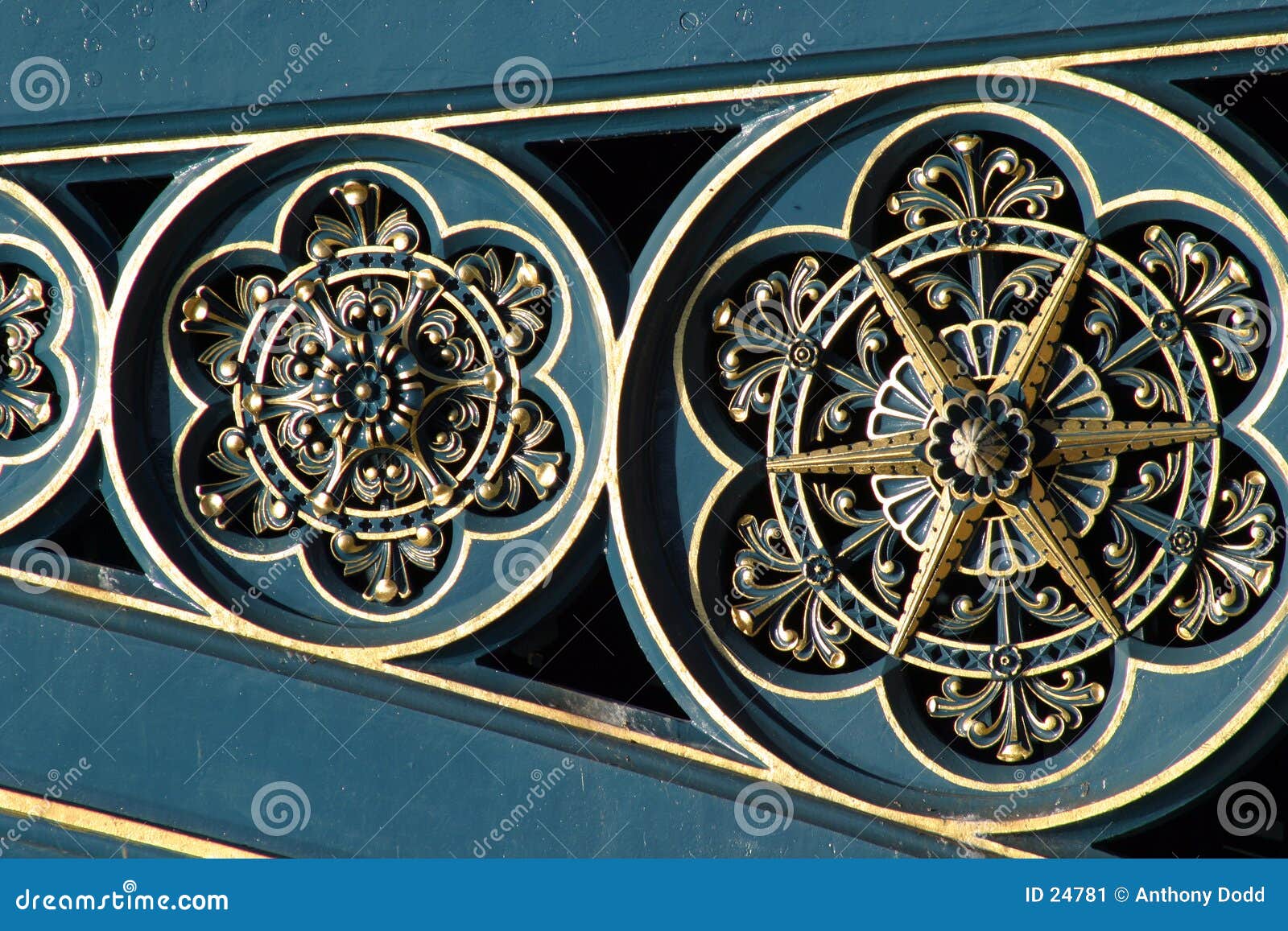 Ornate Bridge Metal Work stock image. Image of iron, design - 24781